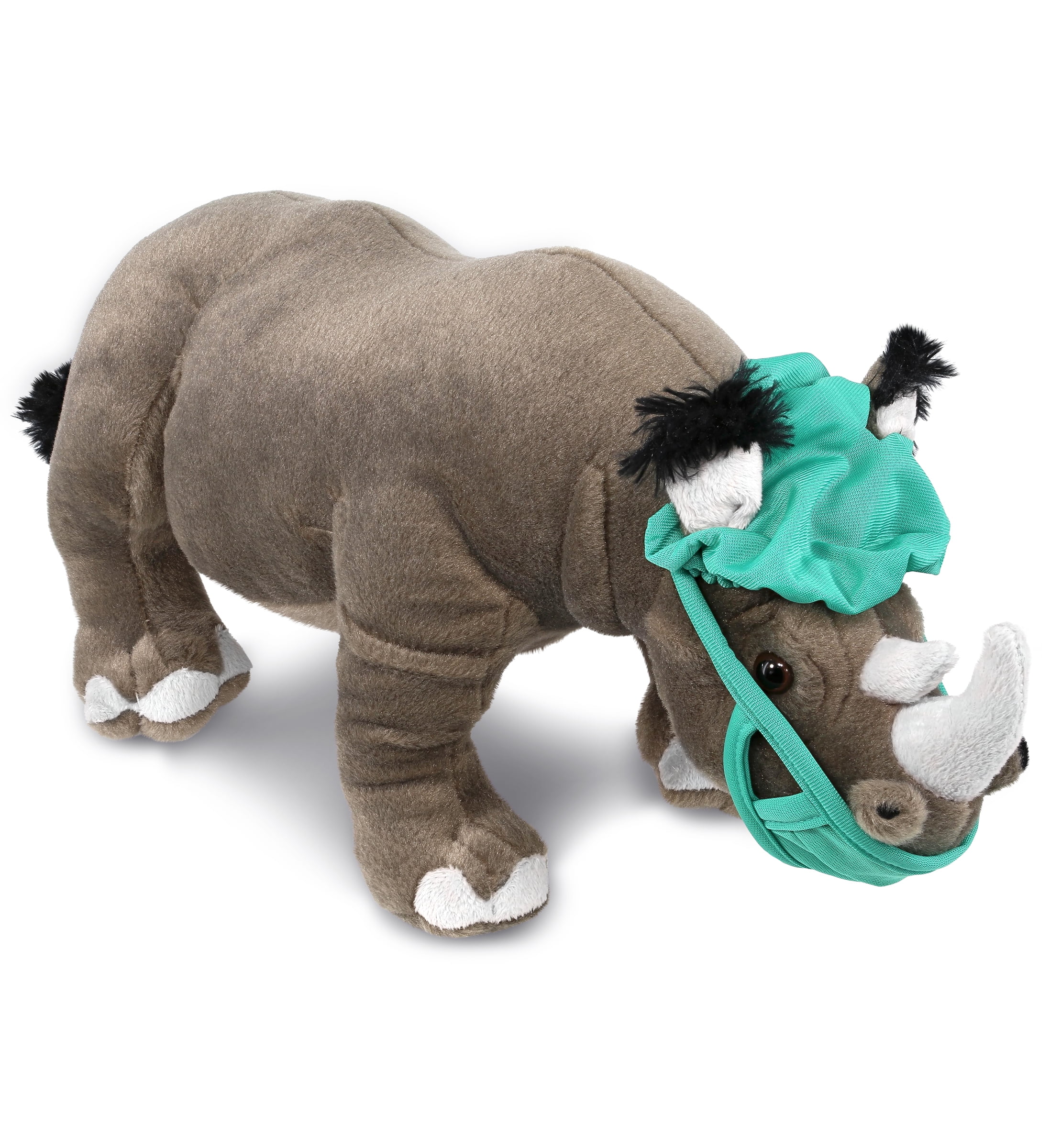 DolliBu Rhino Doctor Plush Toy - Super Soft Rhinoceros Doctor Stuffed ...