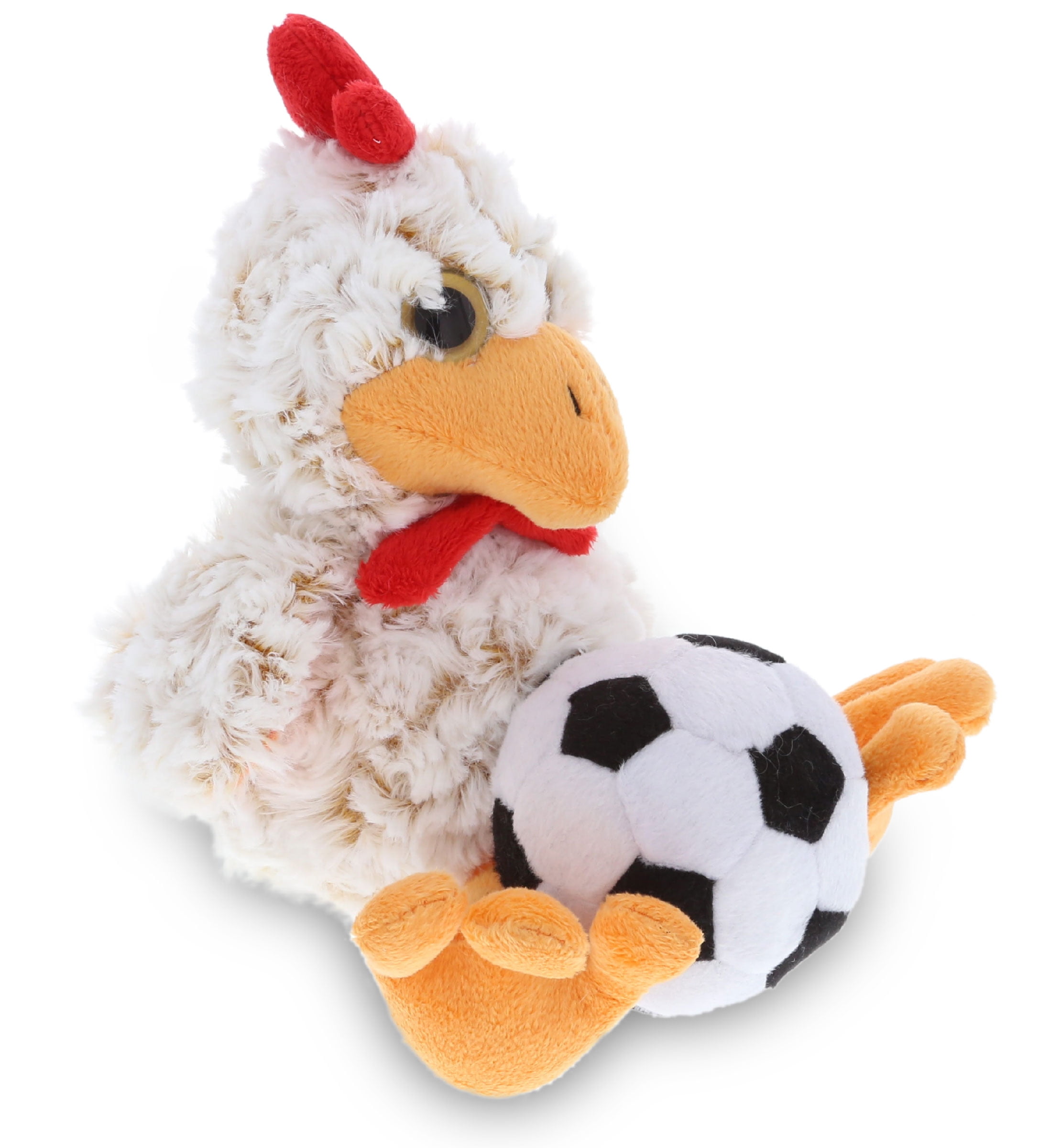 DolliBu Rooster Stuffed Animal with Soccer Ball Plush - Soft Plush ...