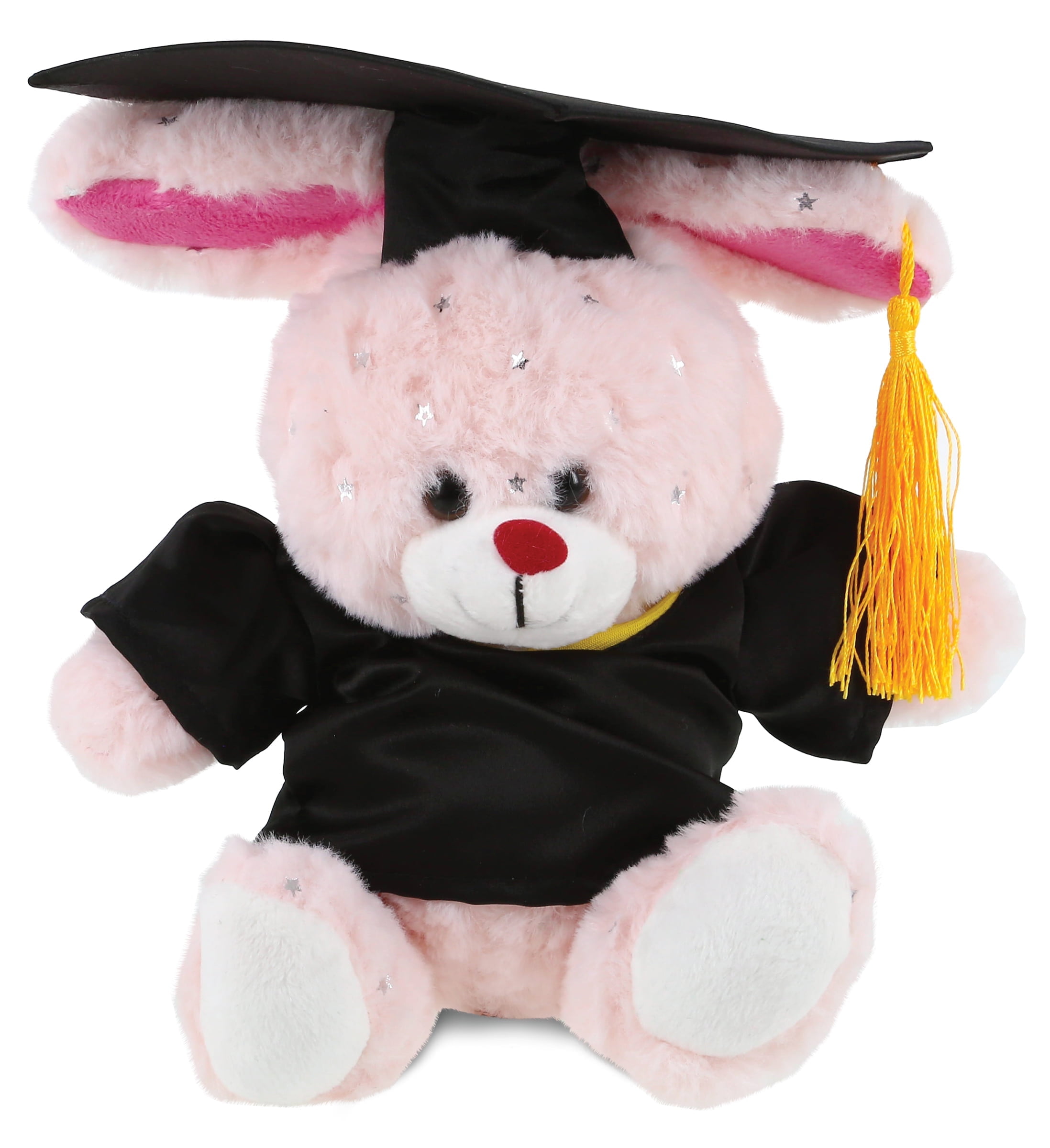 DolliBu Rose Gold Bunny Graduation Plush Toy - Super Soft Graduation ...