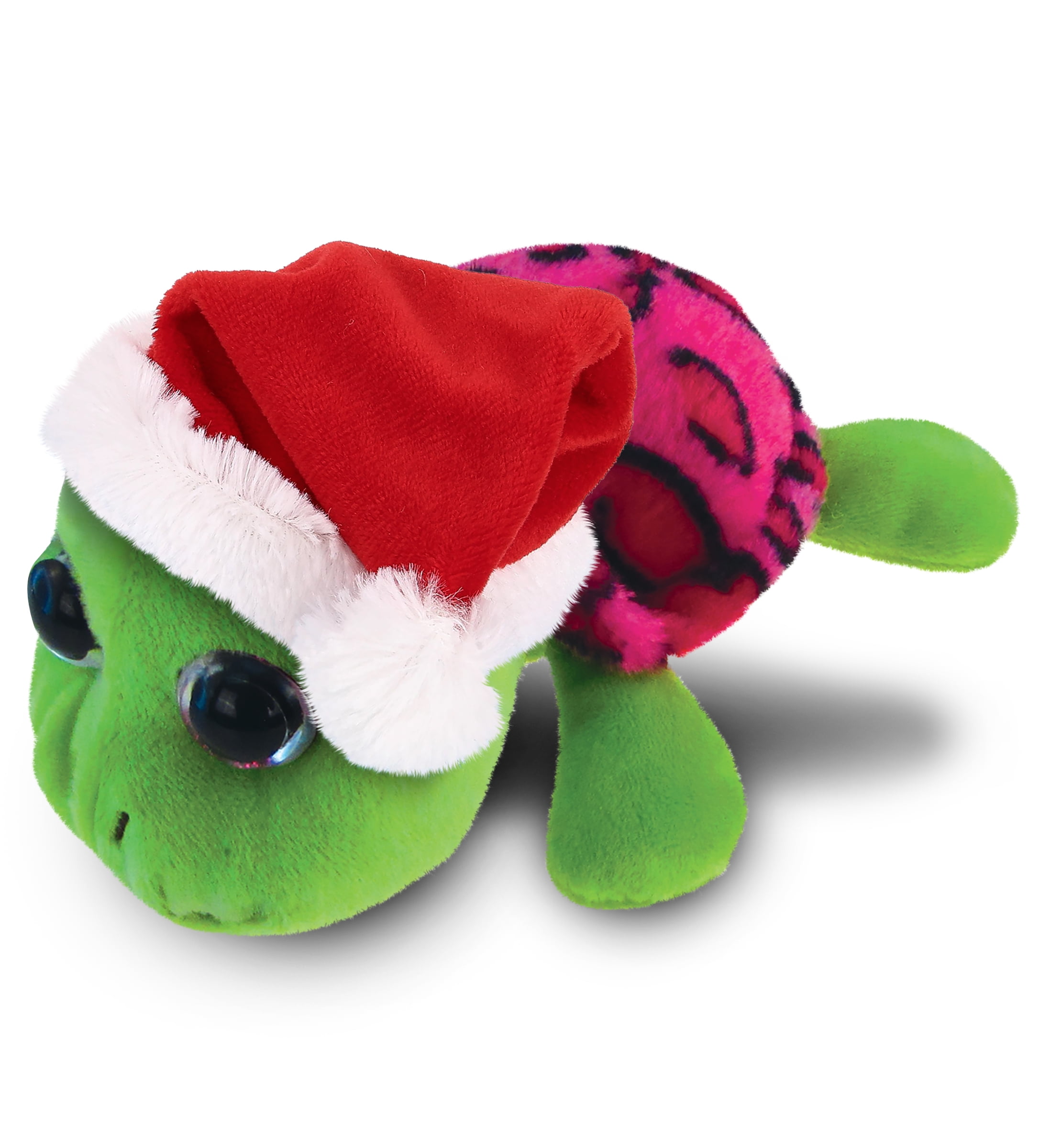 DolliBu Santa Big Eye Pink Shell Sea Turtle Stuffed Animal Plush Toy ...