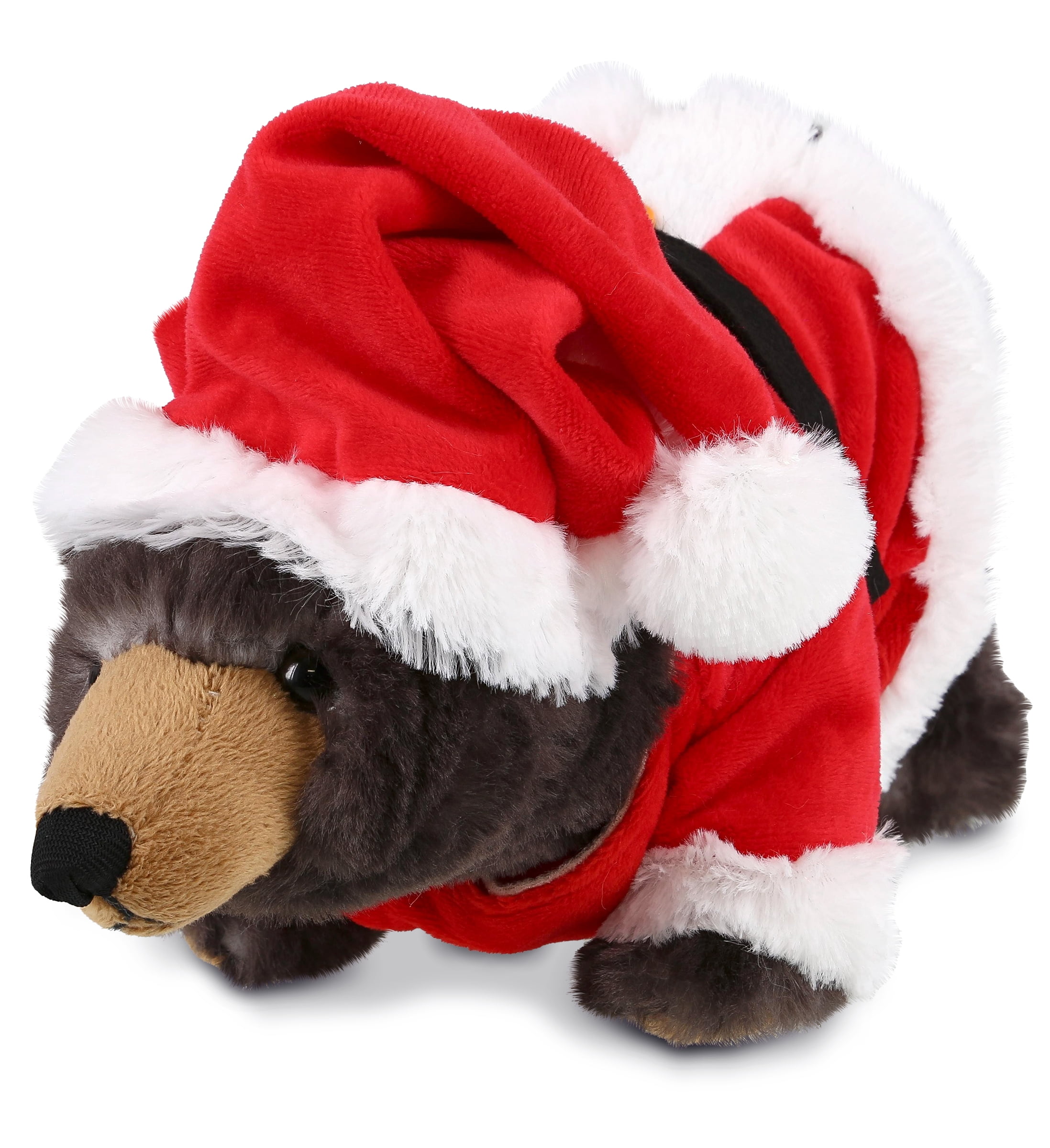 DolliBu Santa Black Bear Stuffed Animal Plush Toy - Super Soft Wild ...