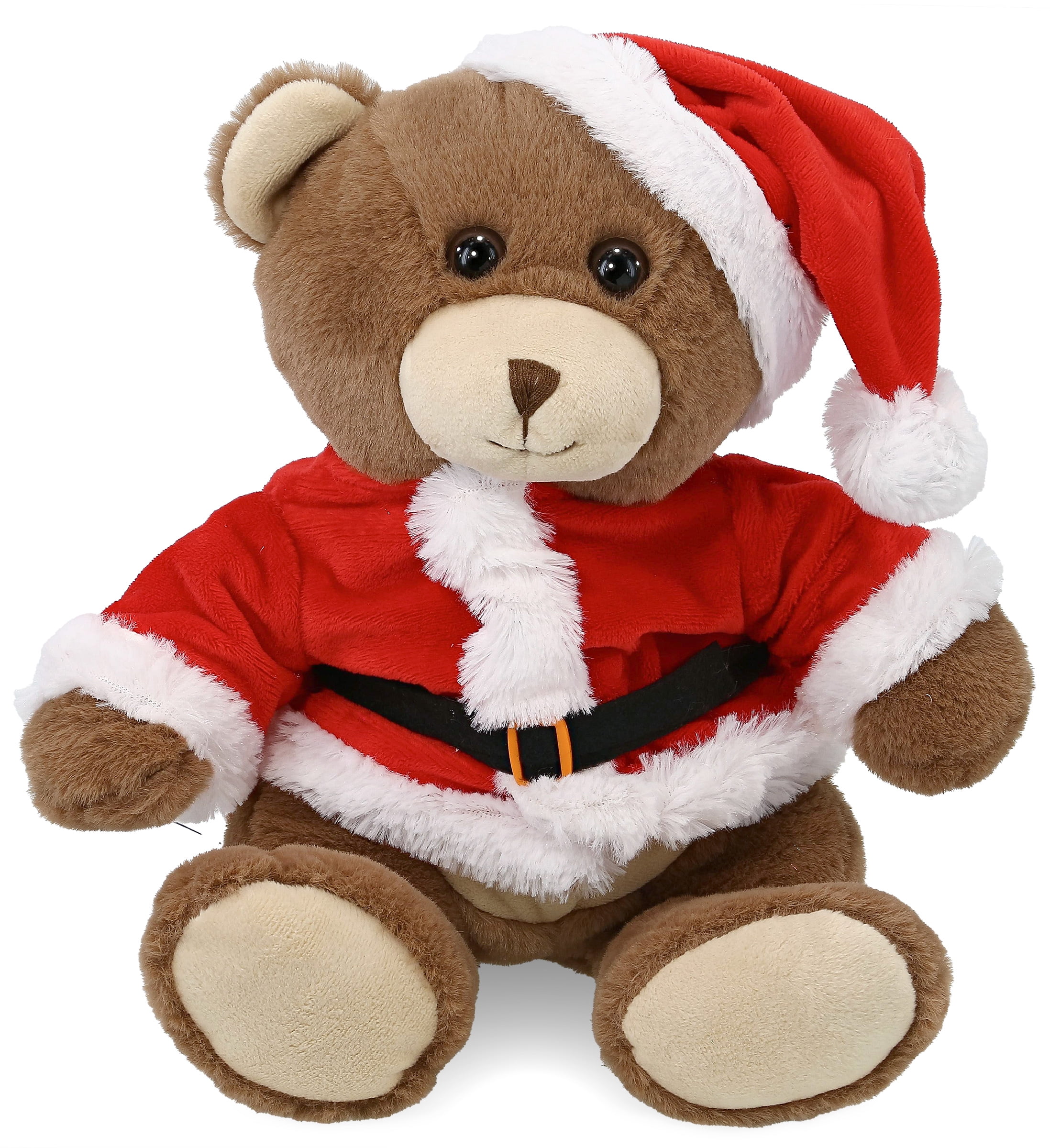 DolliBu Santa Brown Bear Stuffed Animal Plush Toy - Super Soft Wild ...