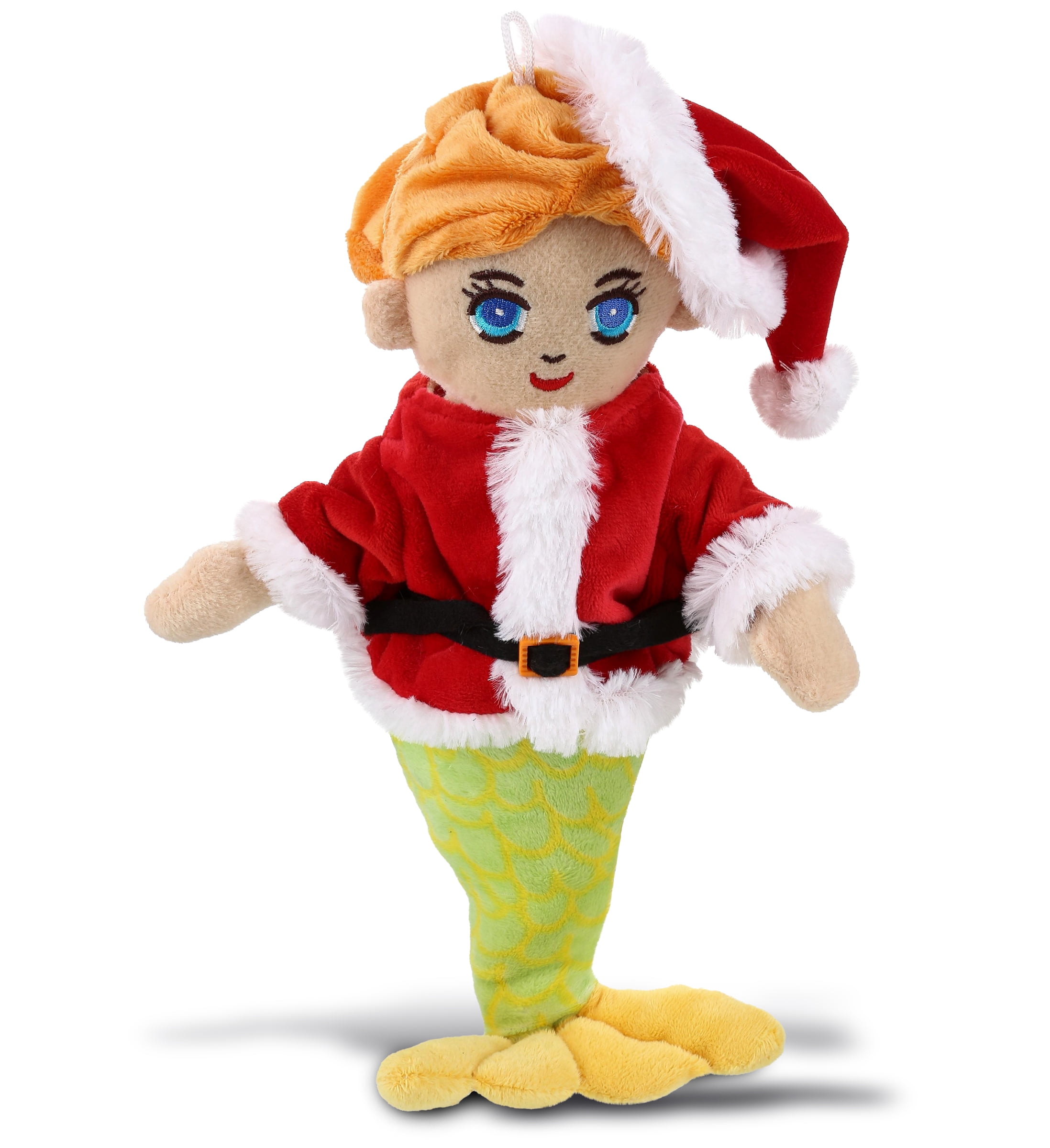 DolliBu Santa Green Mermaid Stuffed Animal Plush Toy - Super Soft ...