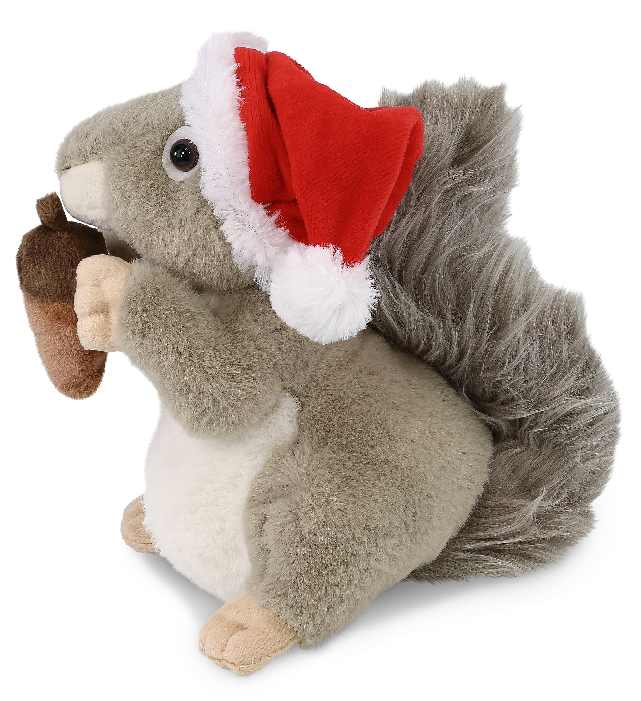 DolliBu Santa Grey Squirrel Stuffed Animal Plush Toy - Super Soft Wild ...