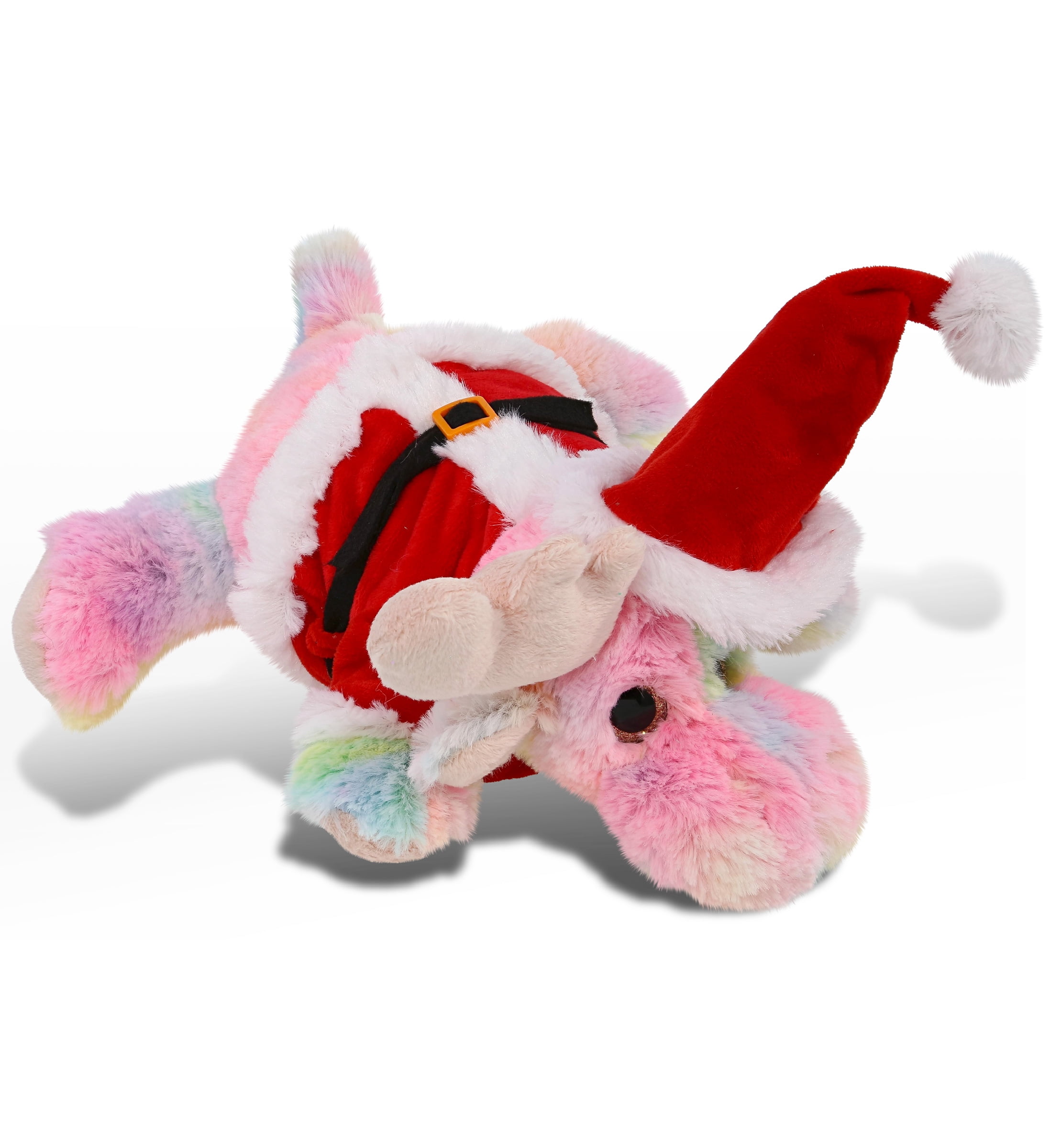 DolliBu Santa Rainbow Lying Moose Stuffed Animal Plush Toy - Super Soft ...