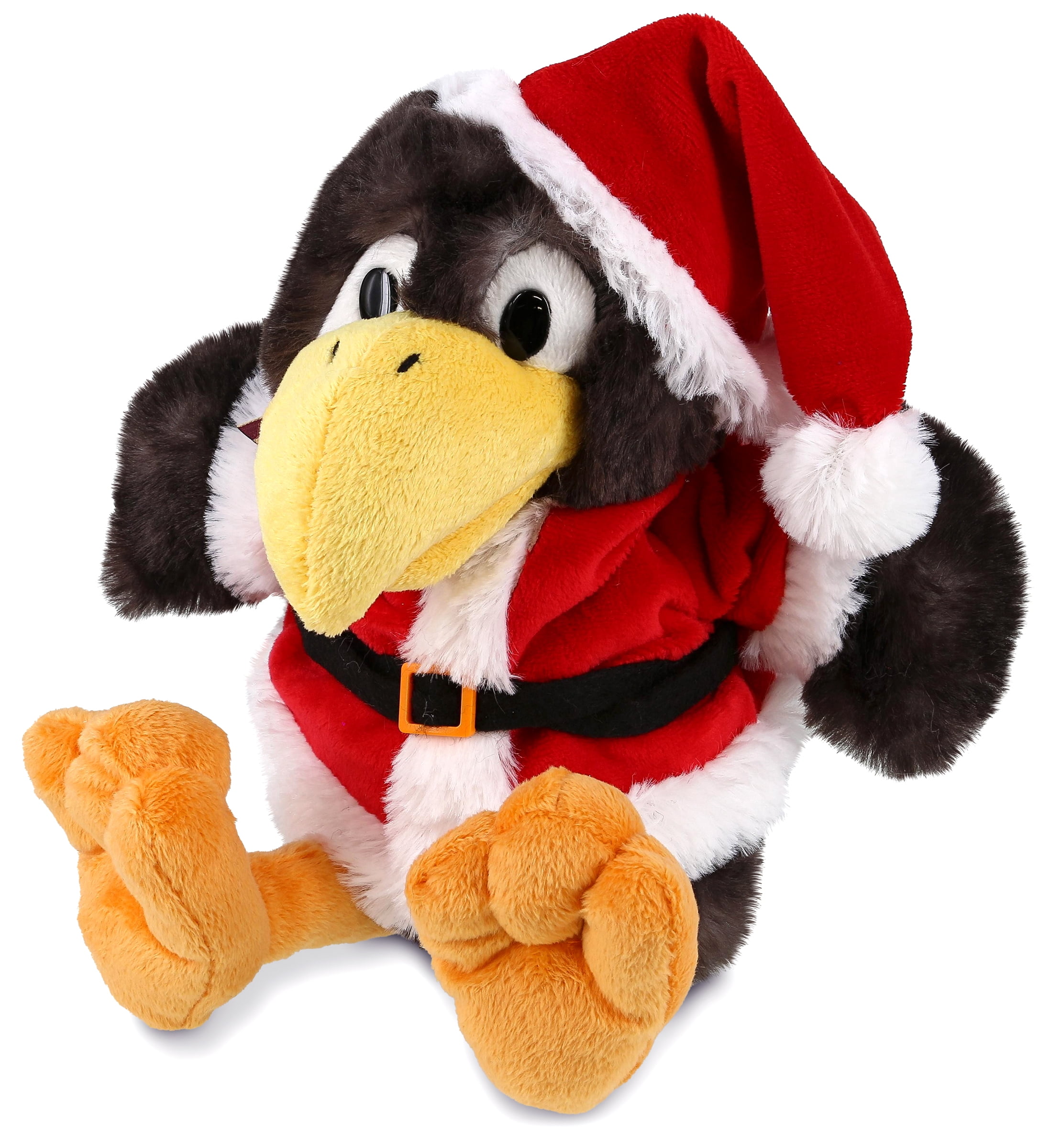 DolliBu Santa Sitting Crow Stuffed Animal Plush Toy - Super Soft Plush ...
