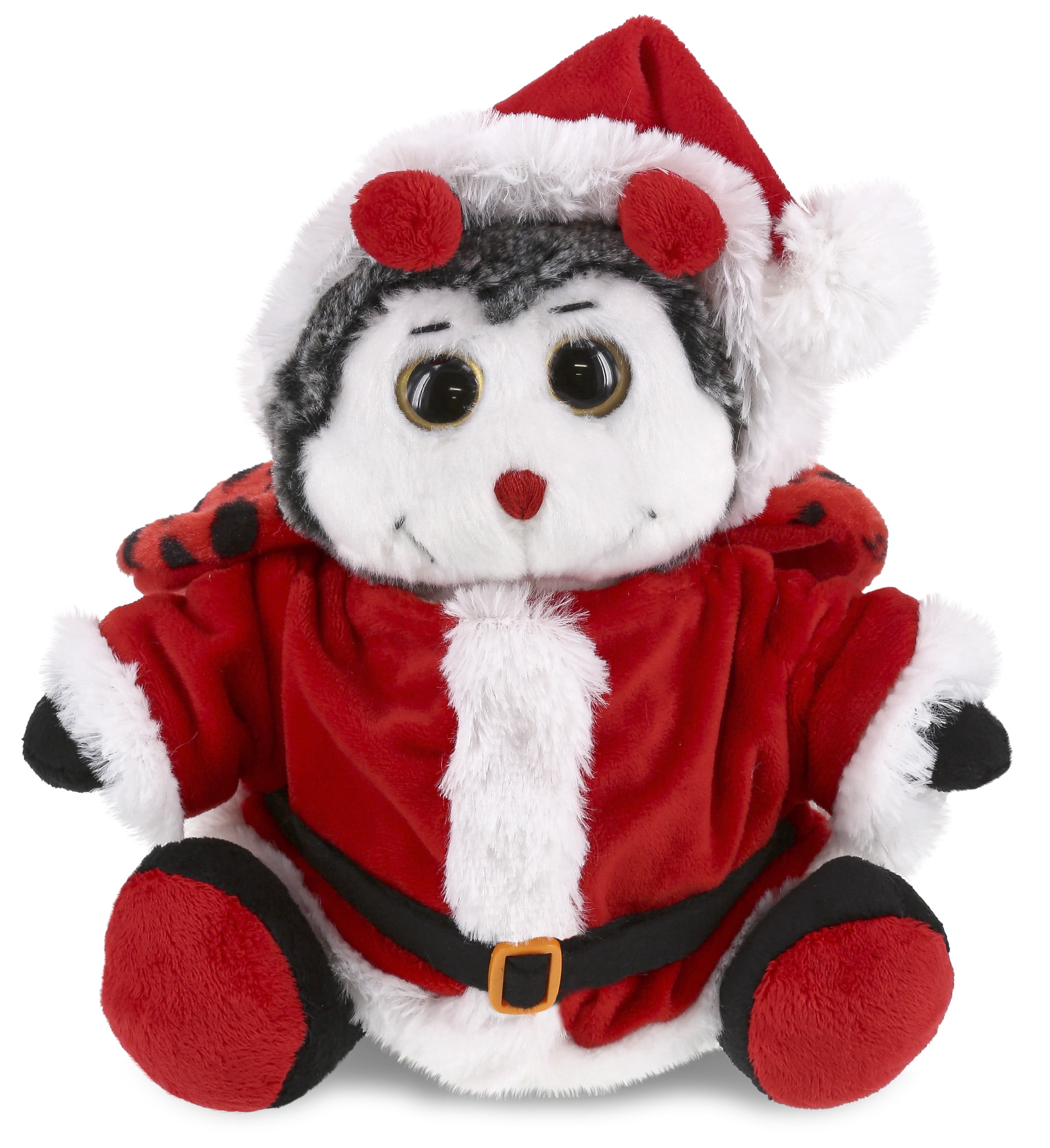 DolliBu Santa Sitting Ladybug Stuffed Animal Plush Toy - Super Soft ...