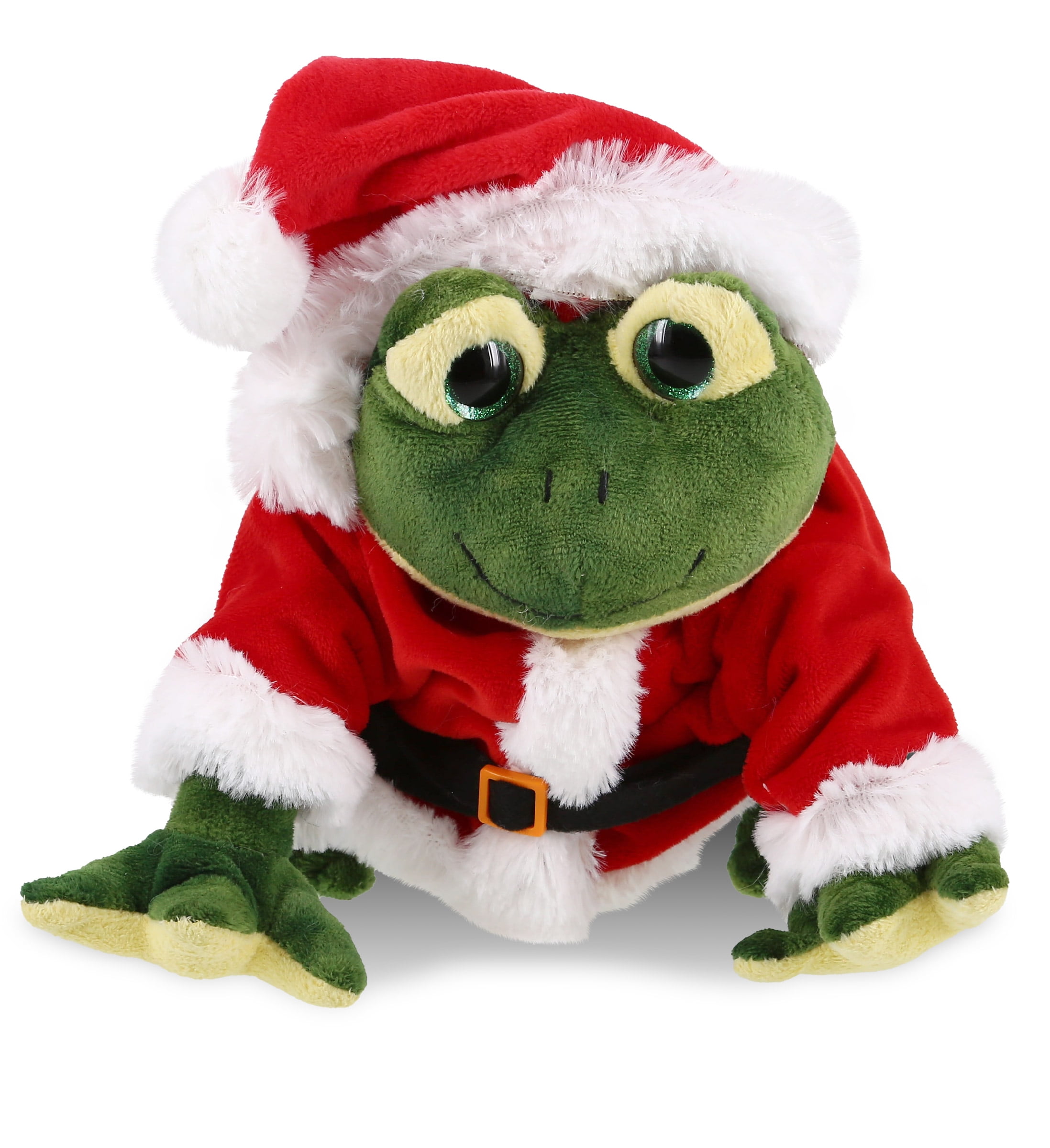 DolliBu Santa Squat Frog Stuffed Animal Plush Toy - Super Soft Wild ...