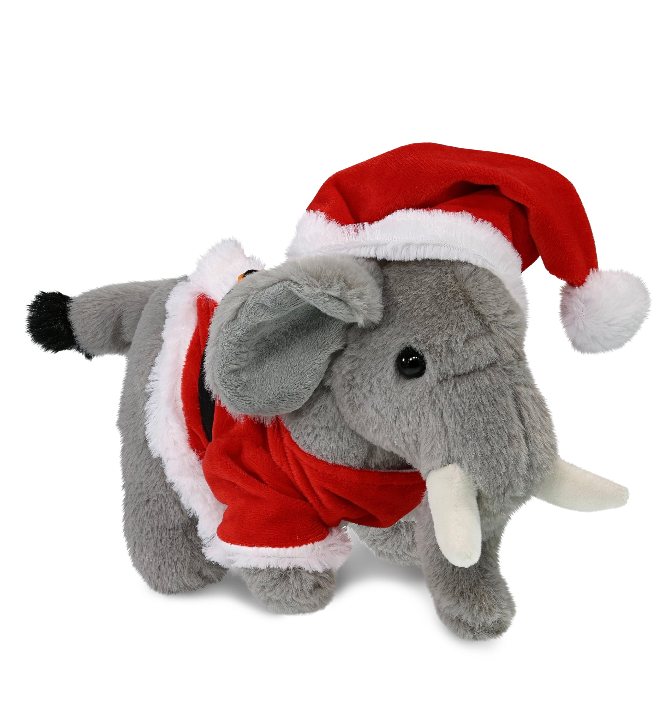 DolliBu Santa Standing Elephant Stuffed Animal Plush Toy - Super Soft ...