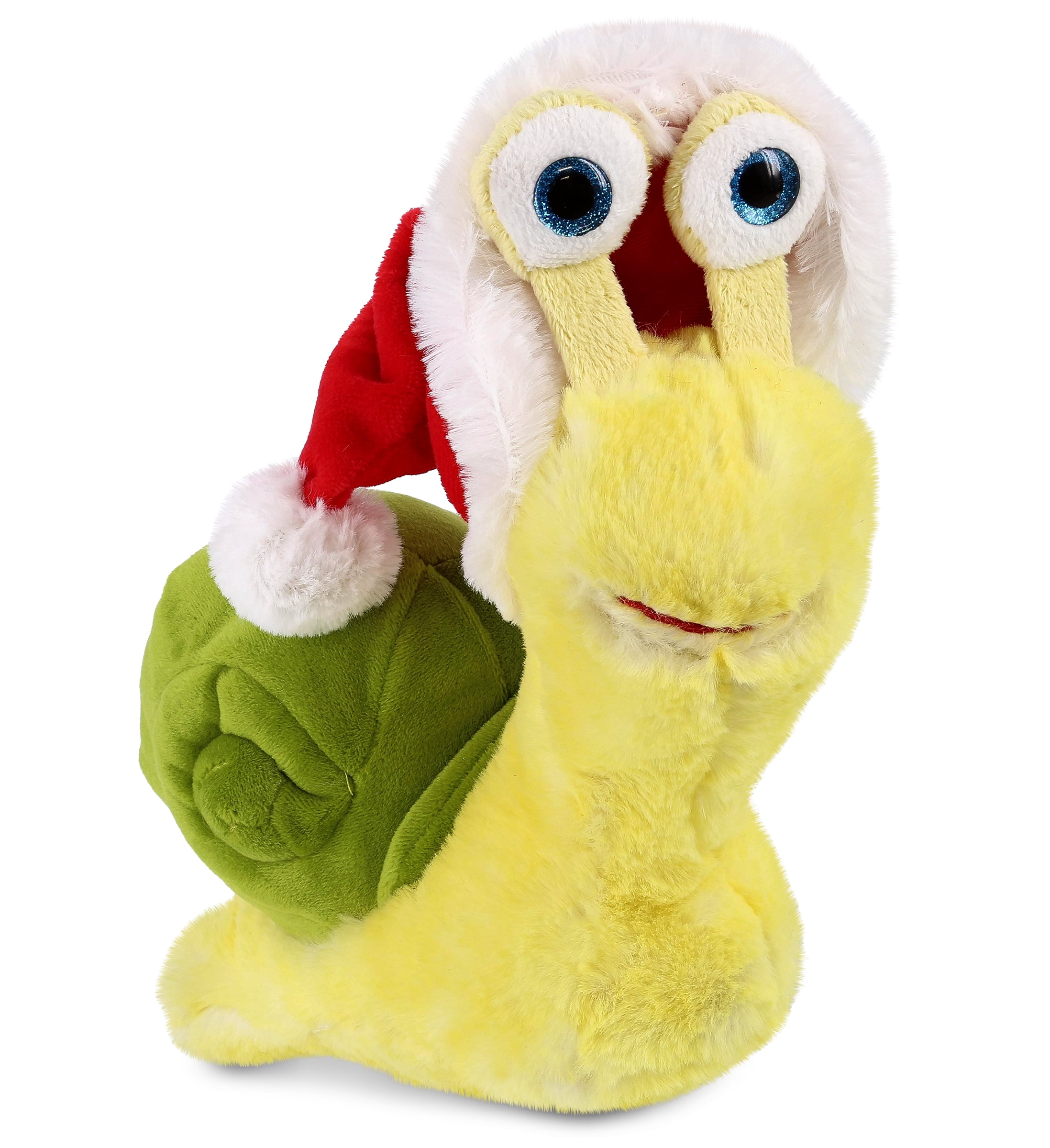 DolliBu Santa Yellow Snail Stuffed Animal Plush Toy - Super Soft Snail ...