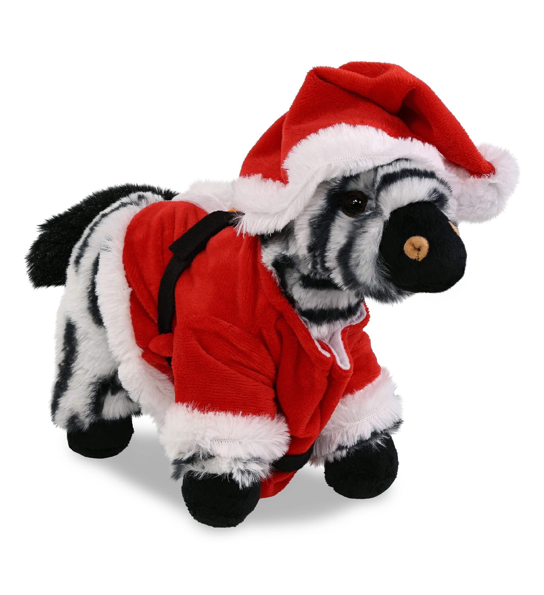 DolliBu Santa Zebra Stuffed Animal Plush Toy - Super Soft Dress Up with ...