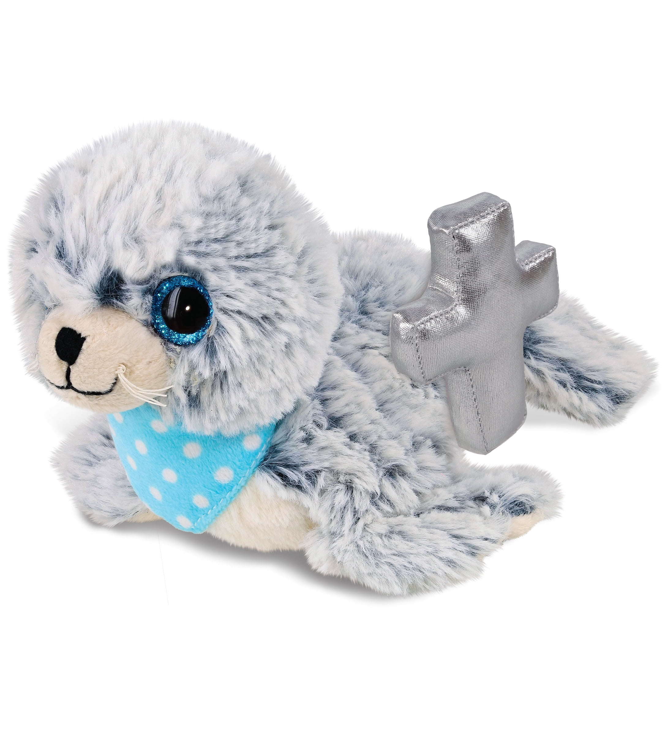 DolliBu Sea Lion Stuffed Animal with Silver Cross Plush - Religious ...