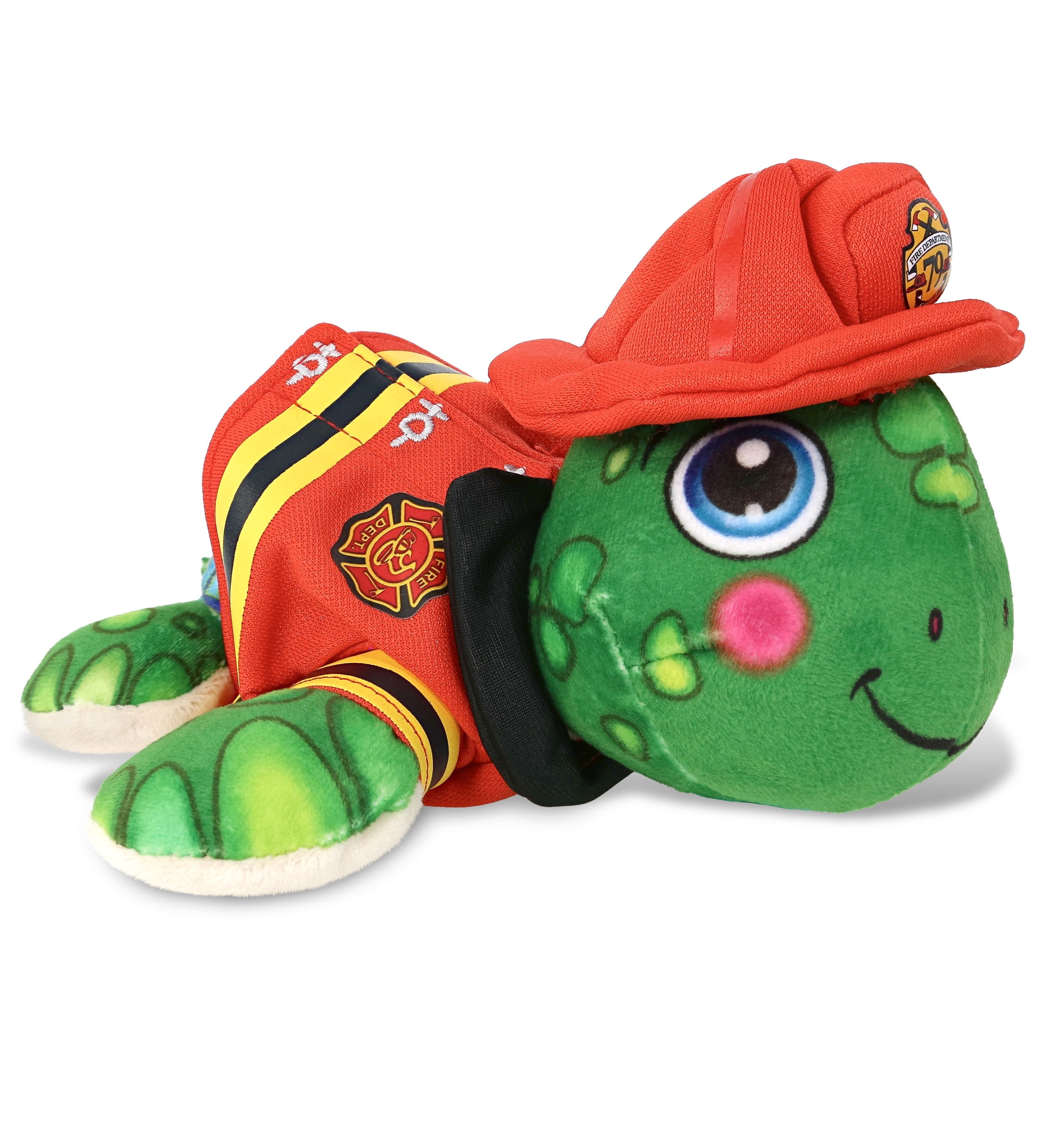 DolliBu Sea Turtle Firefighter Stuffed Animal - Plush Buddy Sea Turtle ...