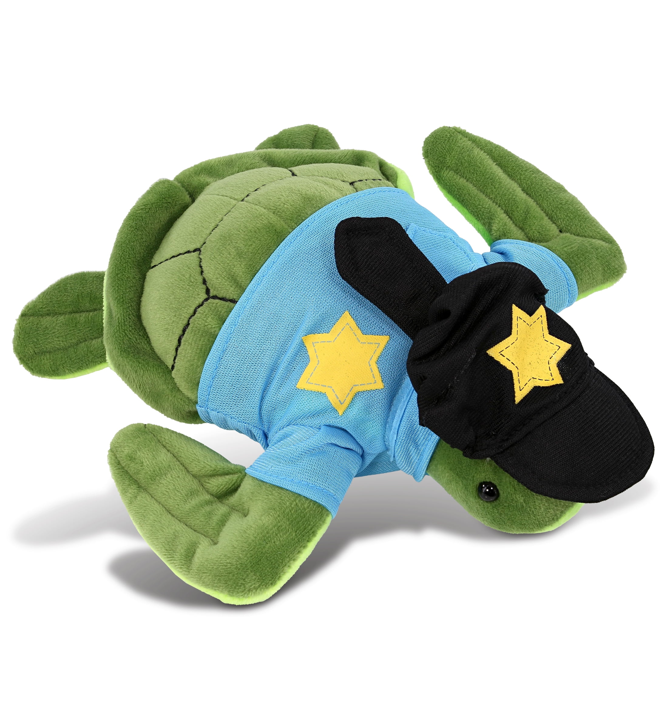 DolliBu Sea Turtle Police Officer Plush Toy - Super Soft Sea Turtle Cop ...