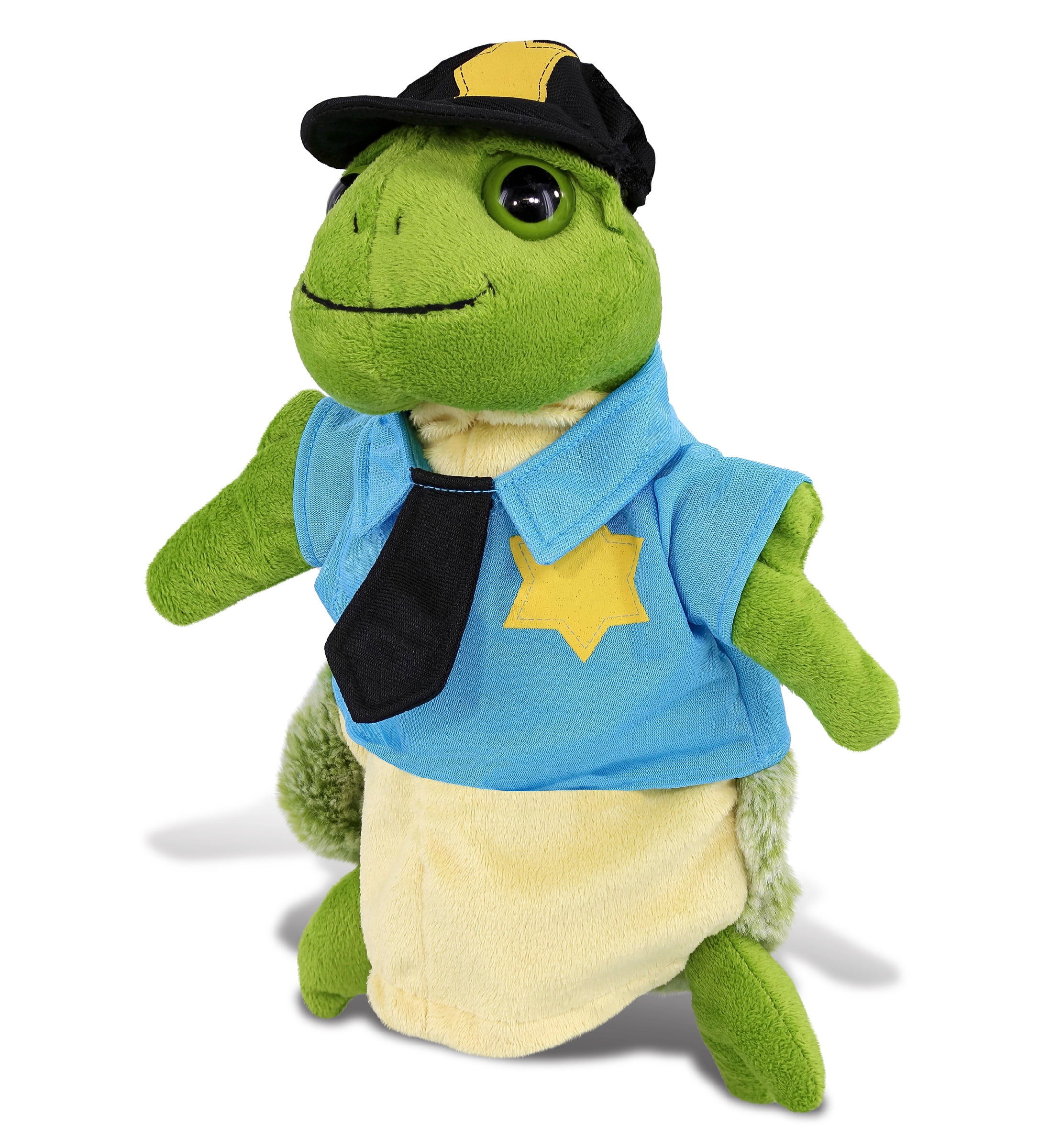DolliBu Sea Turtle Police Officer Super Soft Hand Puppet Plush Toy ...