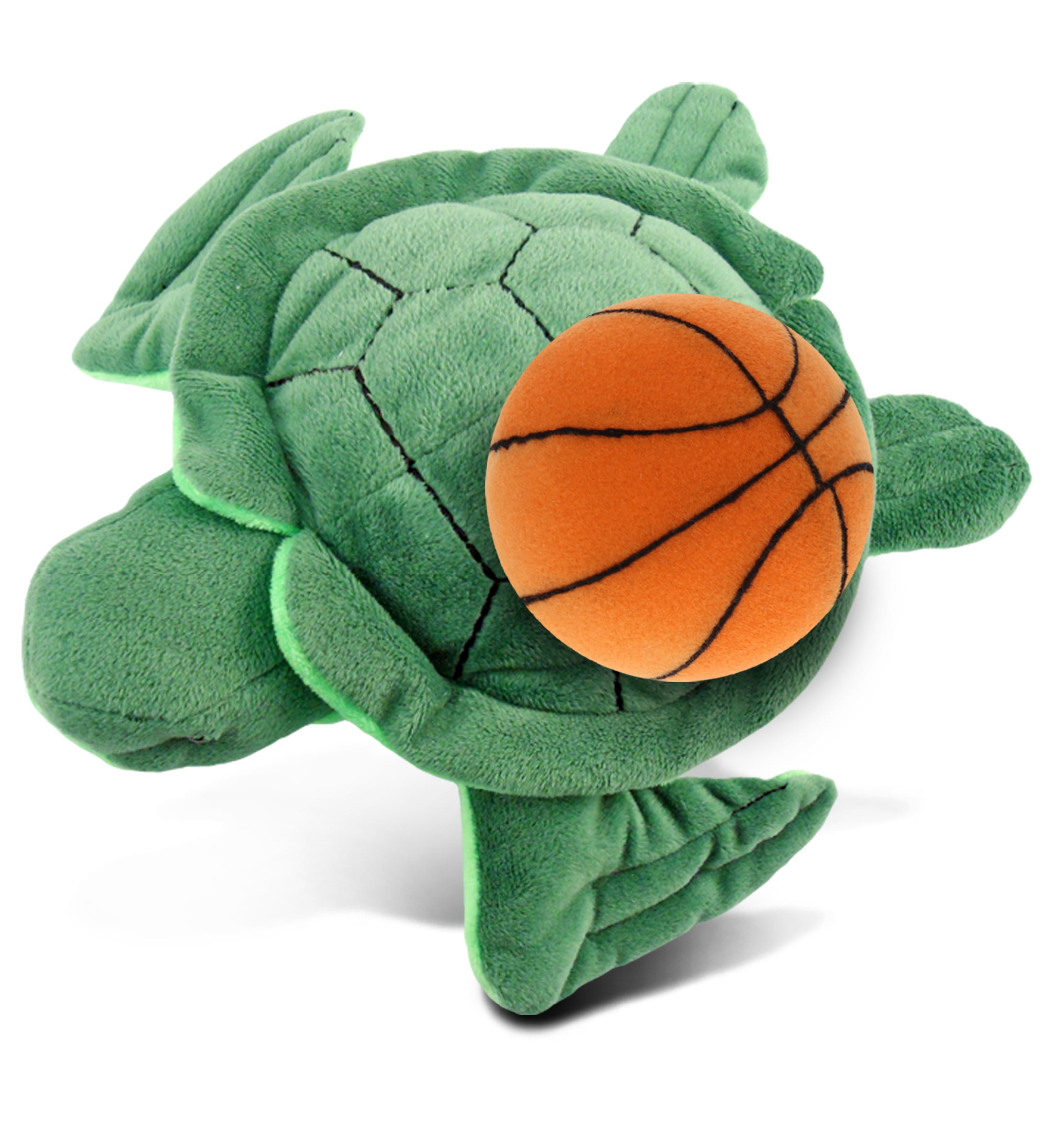 DolliBu Sea Turtle Stuffed Animal with Basketball Plush - Soft Huggable ...