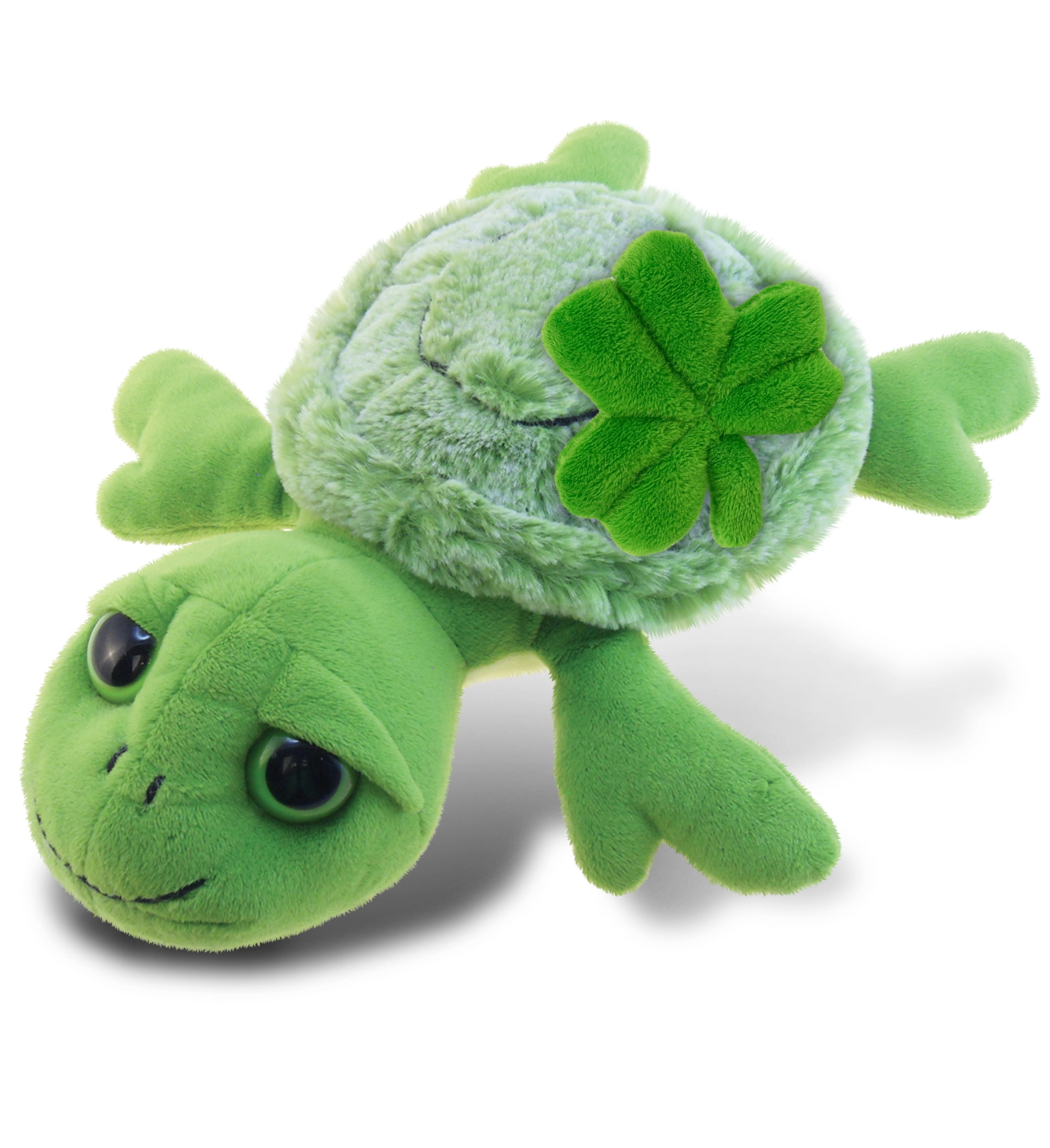 DolliBu Sea Turtle Stuffed Animal with Green Plush Shamrock - Cute ...