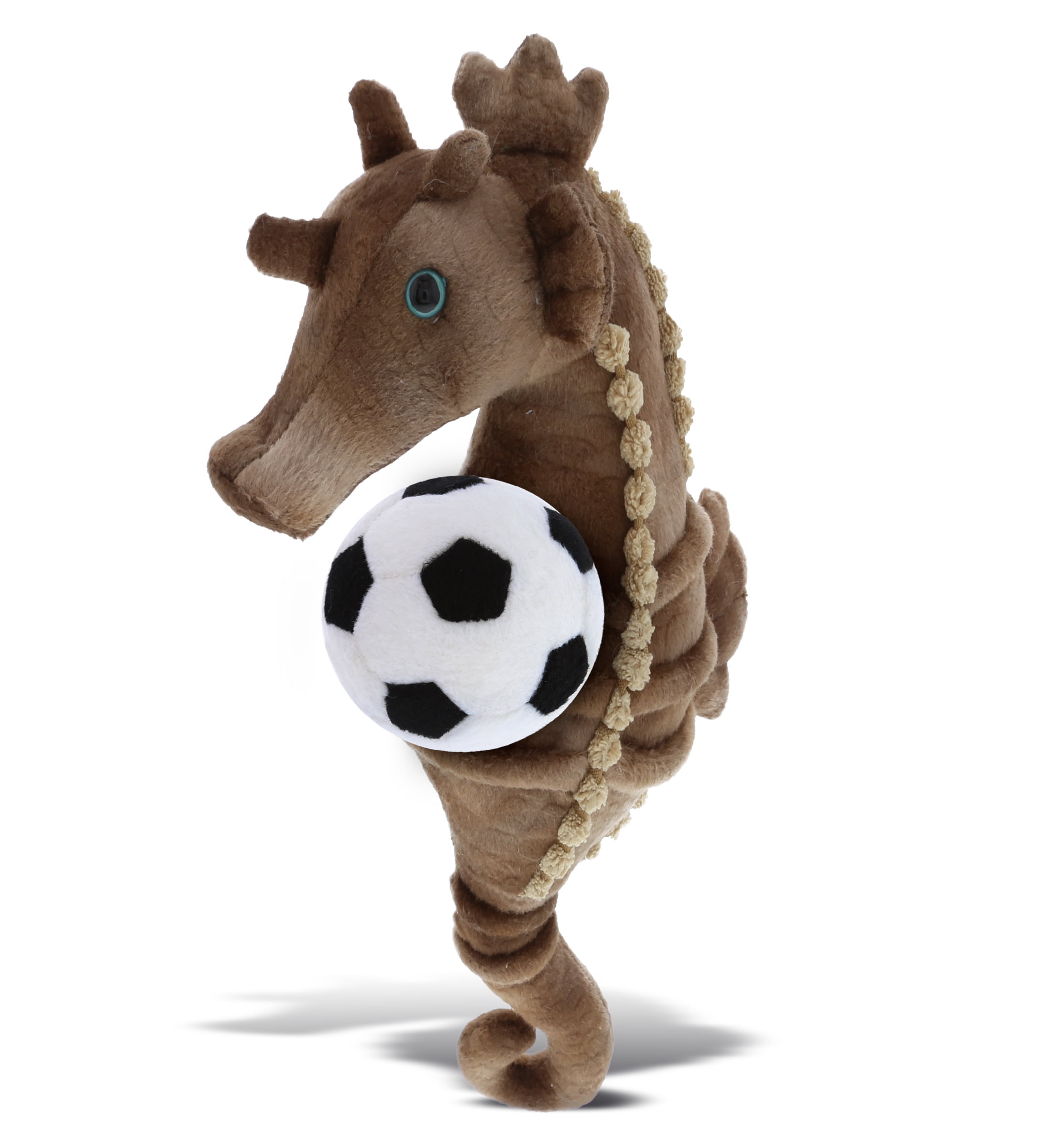 DolliBu Seahorse Stuffed Animal with Soccer Ball Plush - Soft Huggable ...
