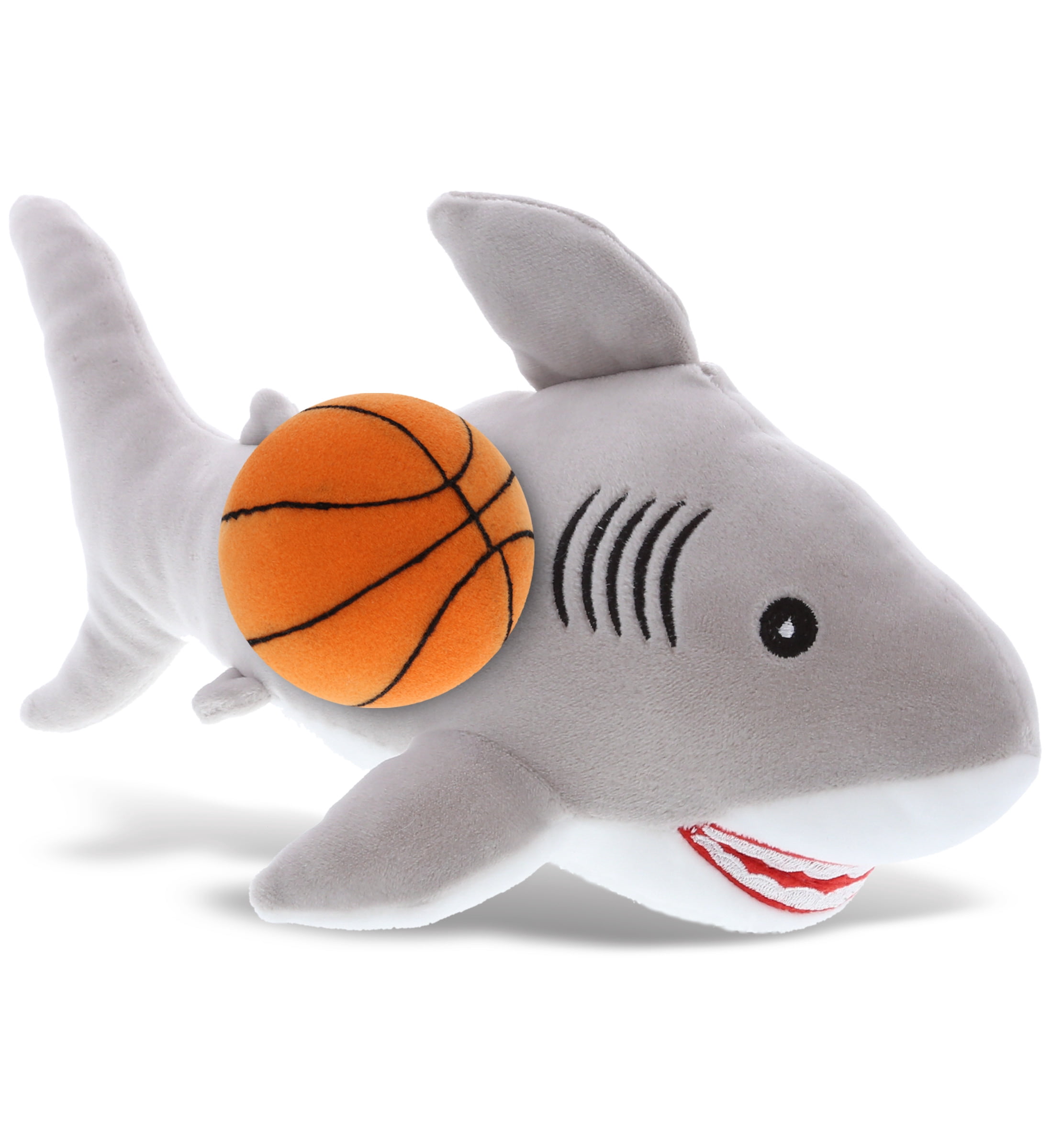 DolliBu Shark Stuffed Animal with Basketball Plush - Soft Huggable ...