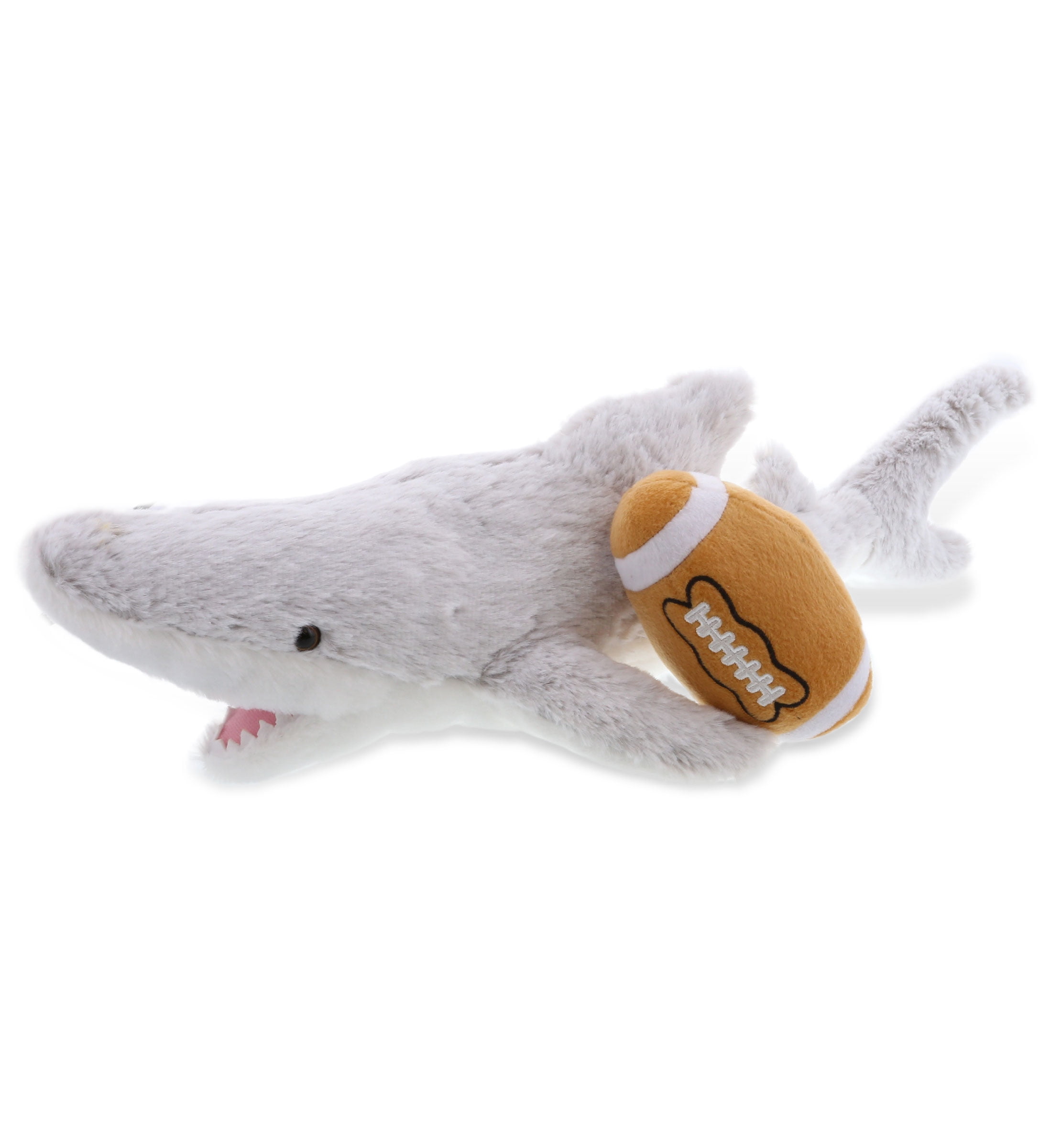 DolliBu Shark Stuffed Animal with Football Plush - Soft Huggable Grey ...