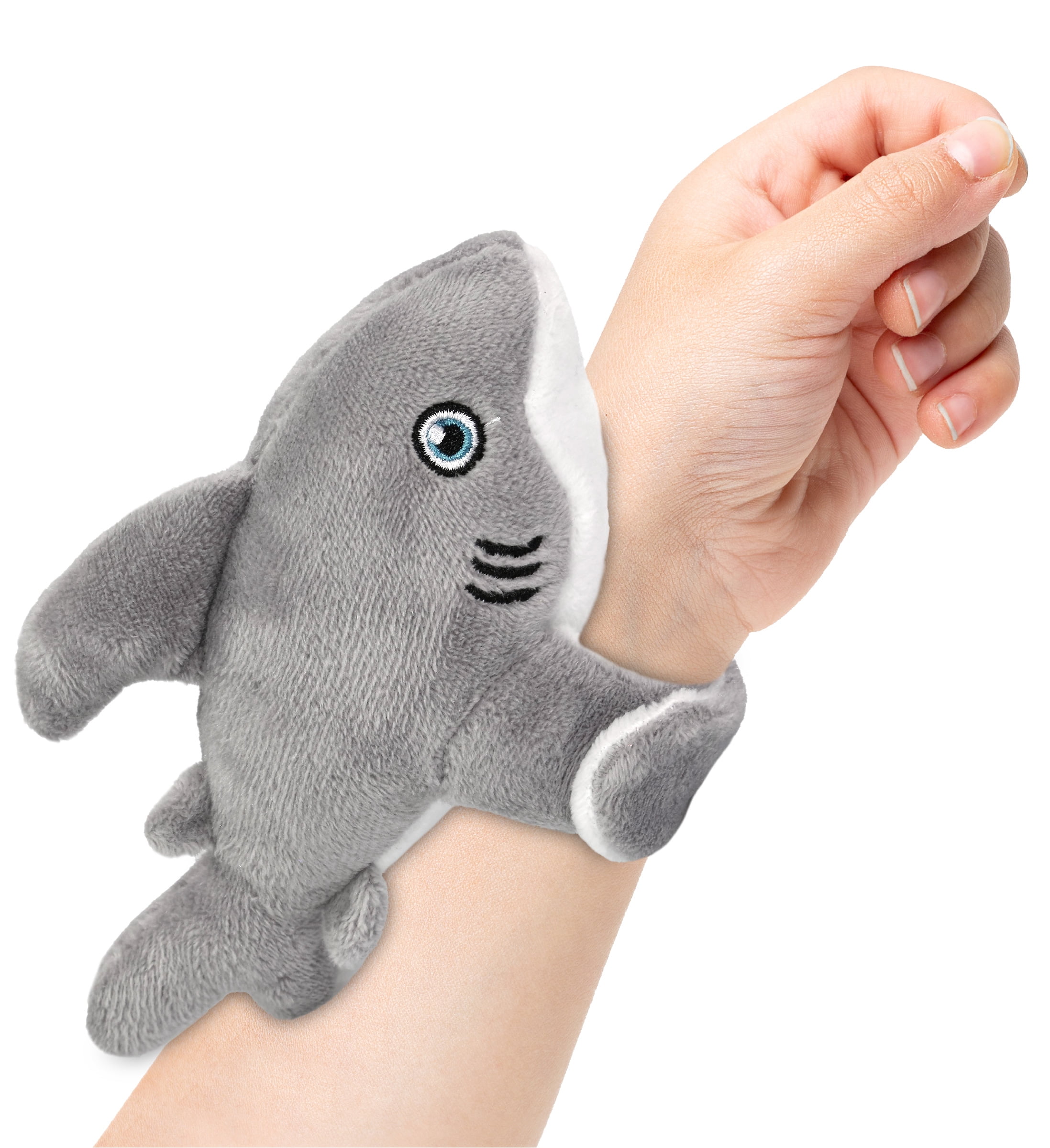 DolliBu Shark Stuffed Animal Slap Bracelet - Fluffy Wild Animal ...