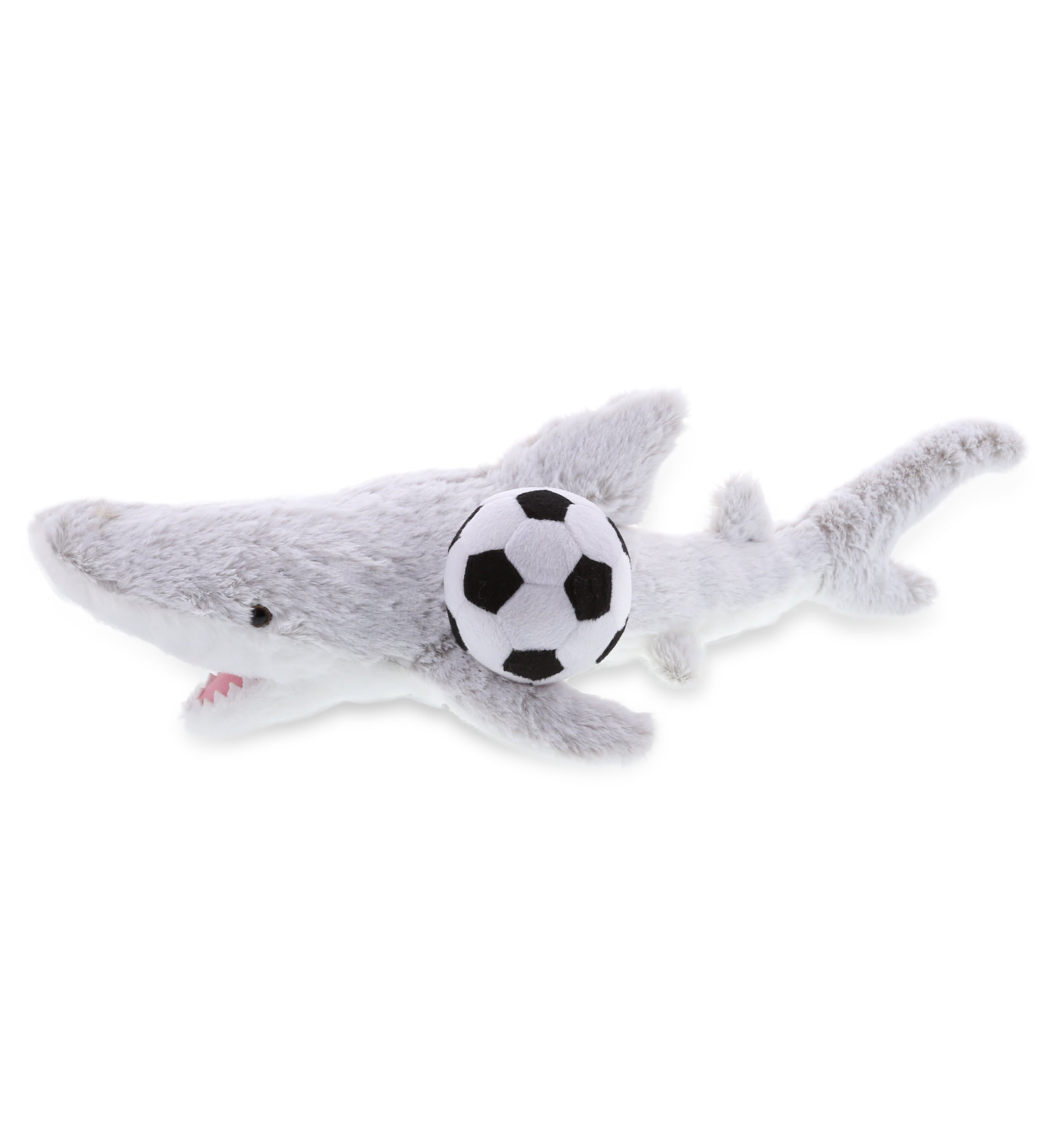 DolliBu Shark Stuffed Animal with Soccer Ball Plush - Soft Plush ...