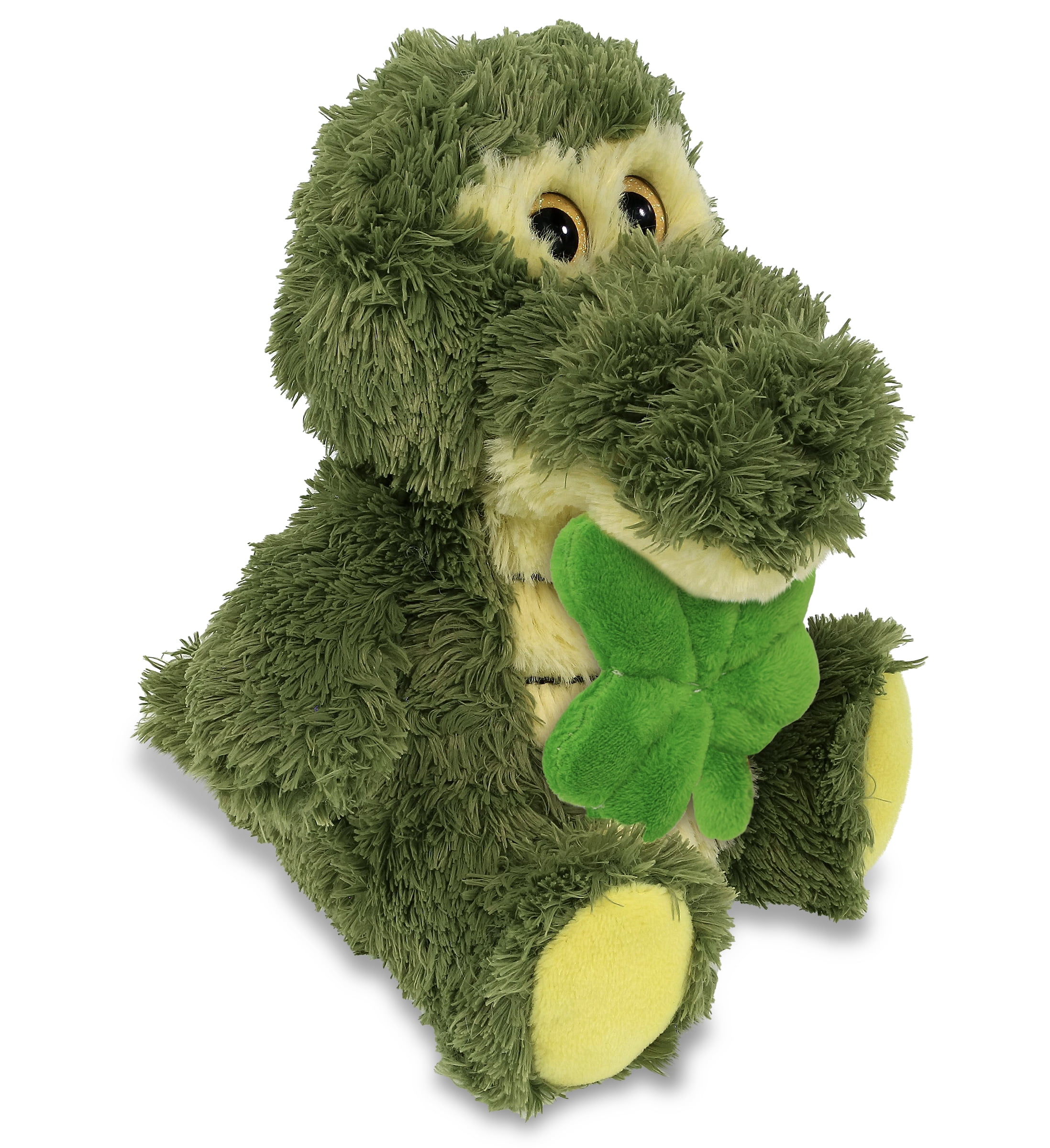DolliBu Sitting Alligator Stuffed Animal with Green Plush Shamrock ...