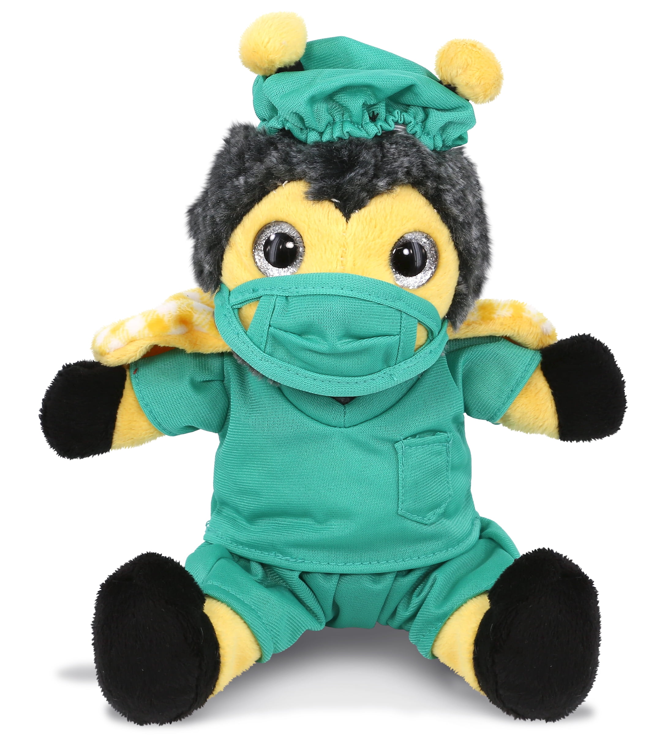 DolliBu Sitting Bee Doctor Plush Toy - Super Soft Bee Doctor Stuffed ...