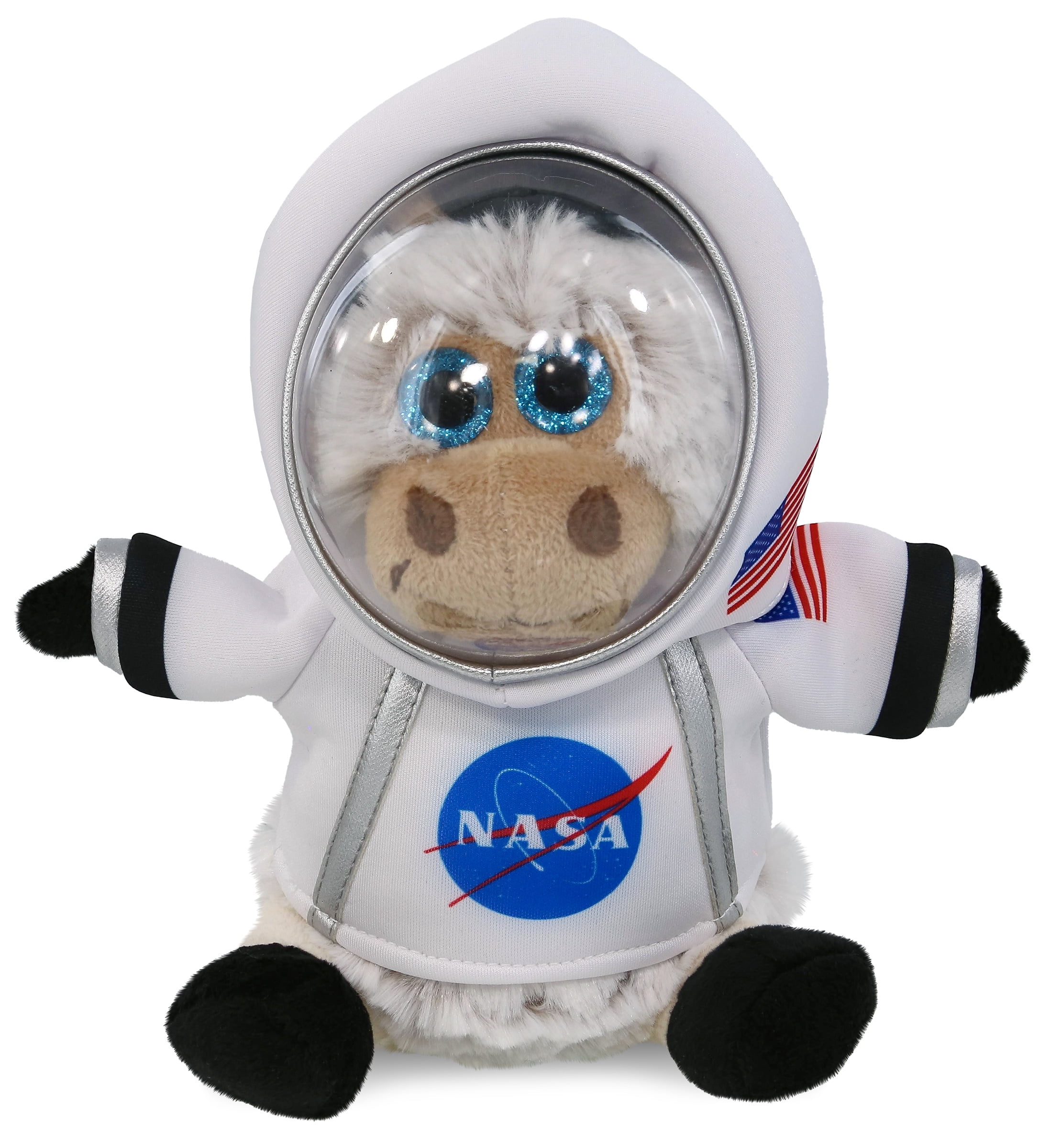 DolliBu Sitting Cow Astronaut Plush Toy - Super Soft Farm Life ...