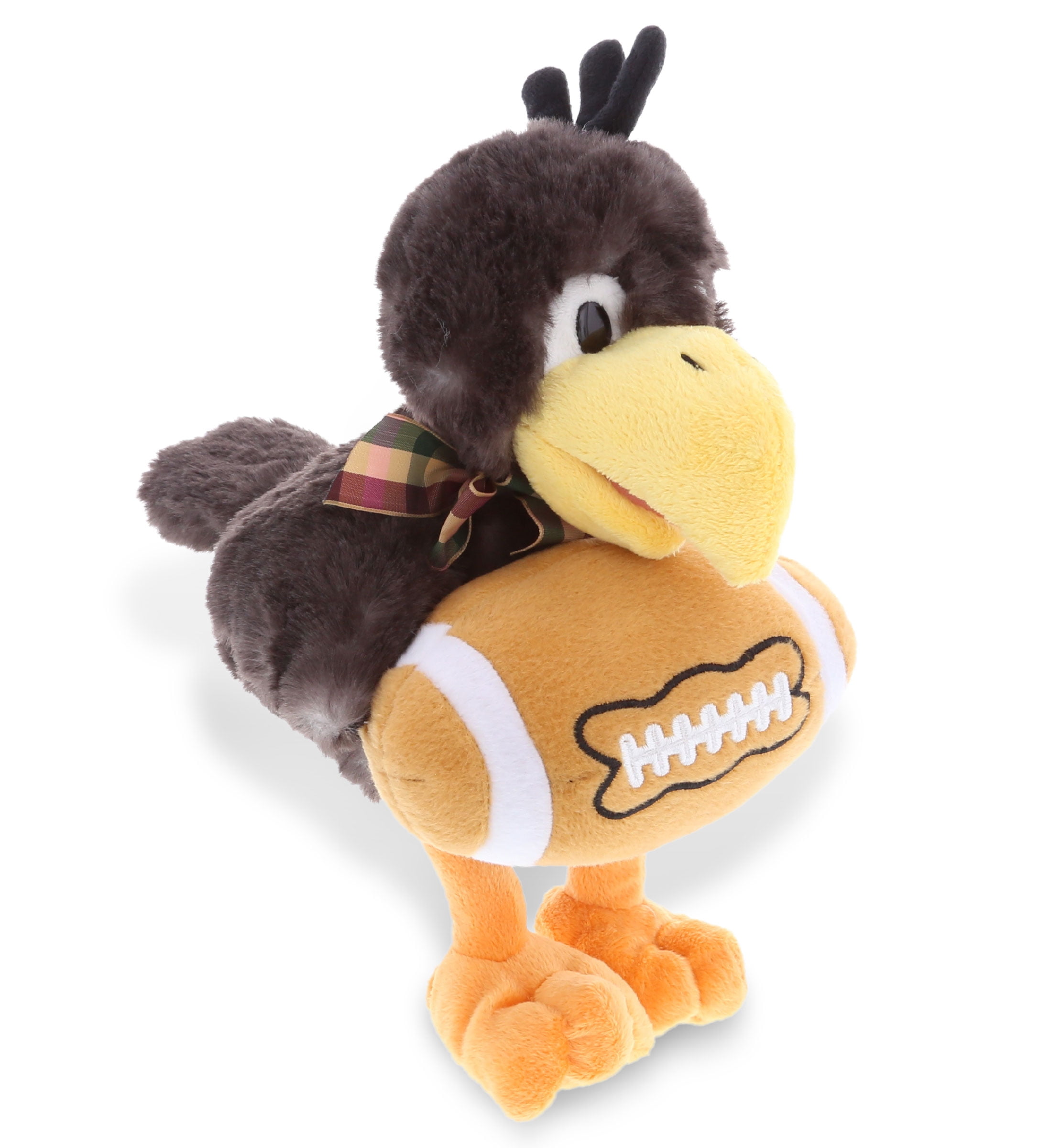 DolliBu Sitting Crow Stuffed Animal with Football Plush - Soft Huggable ...