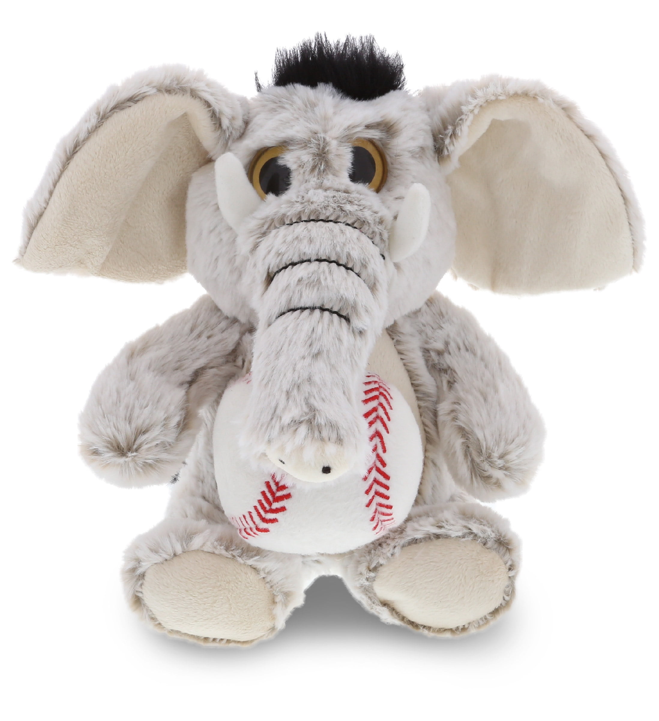 DolliBu Sitting Elephant Stuffed Animal with Baseball Plush - Soft ...