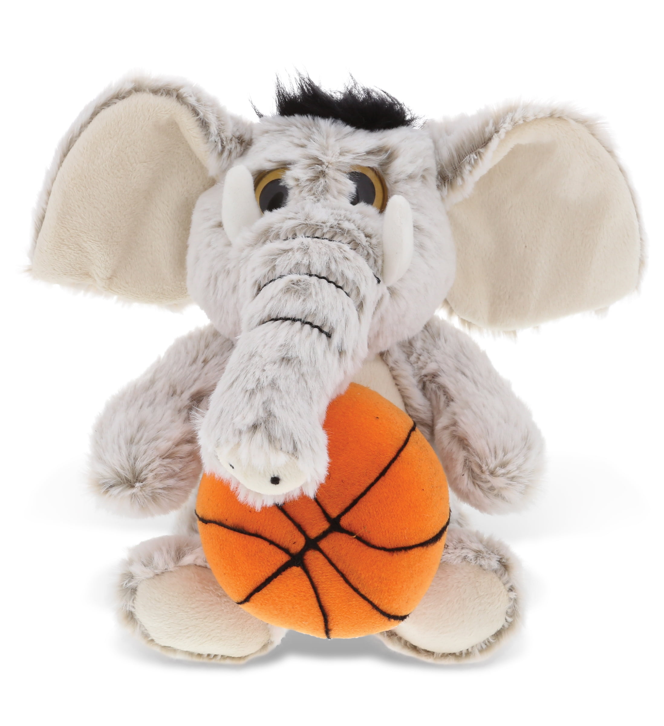 DolliBu Sitting Elephant Stuffed Animal with Basketball Plush - Soft ...
