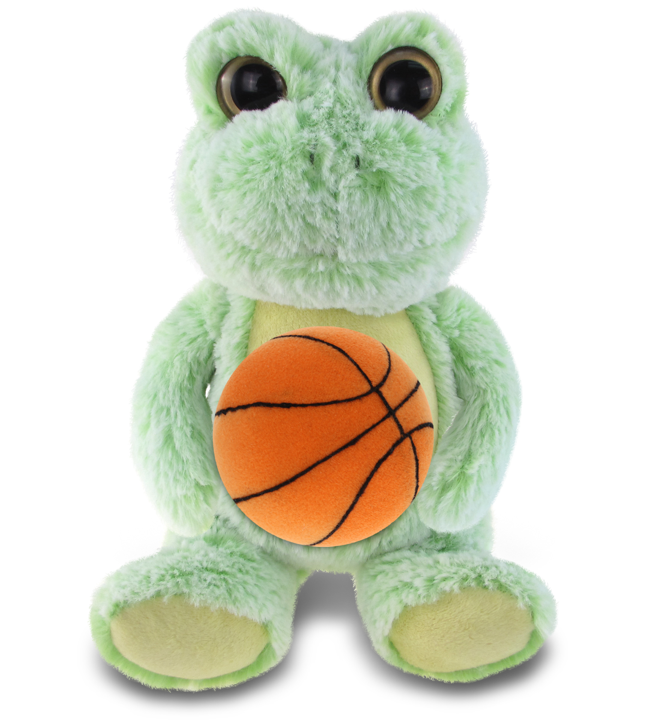DolliBu Sitting Frog Stuffed Animal with Basketball Plush - Soft ...