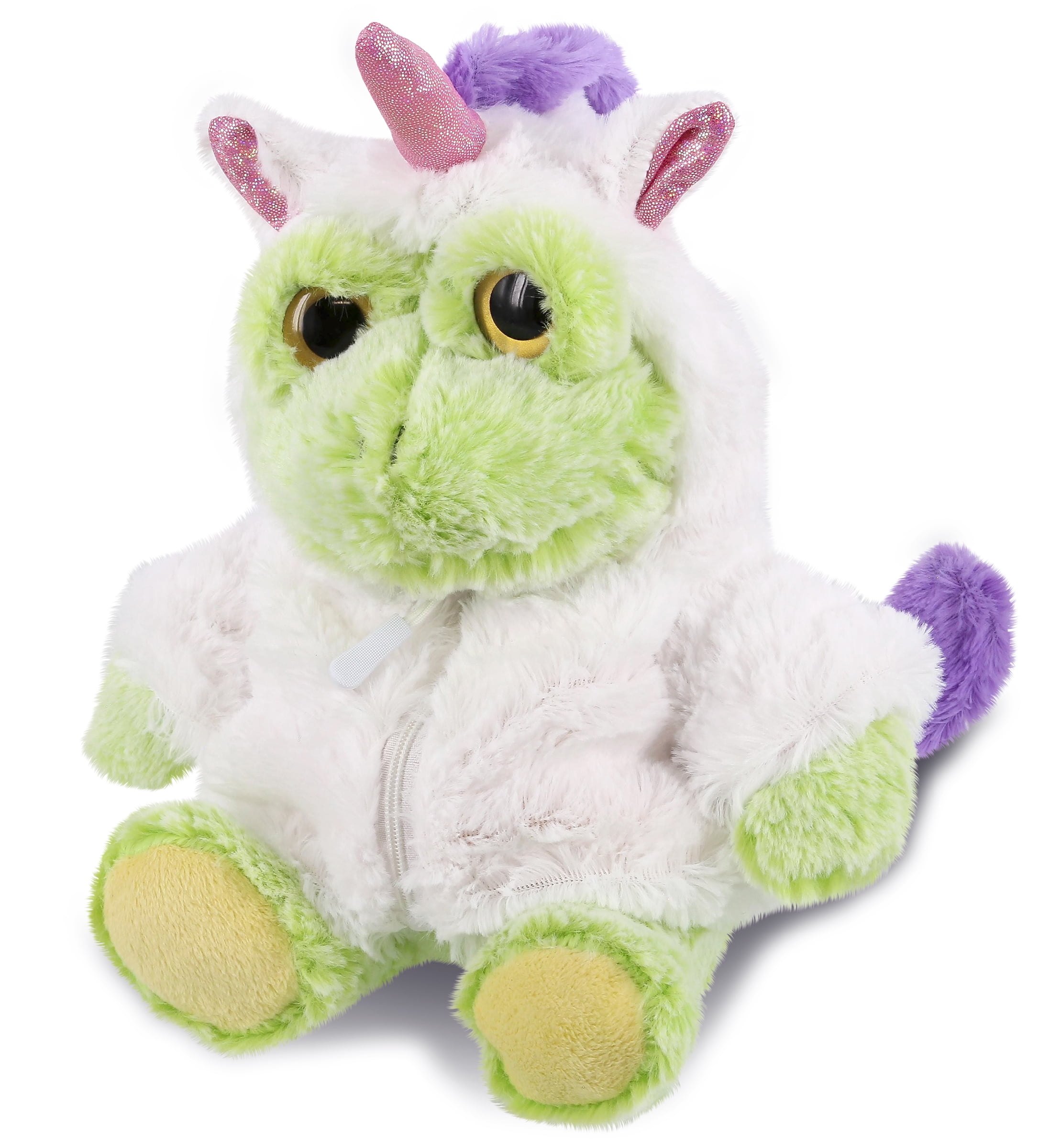 DolliBu Sitting Frog Unicorn Plush Stuffed Animal Toy - Super Soft ...