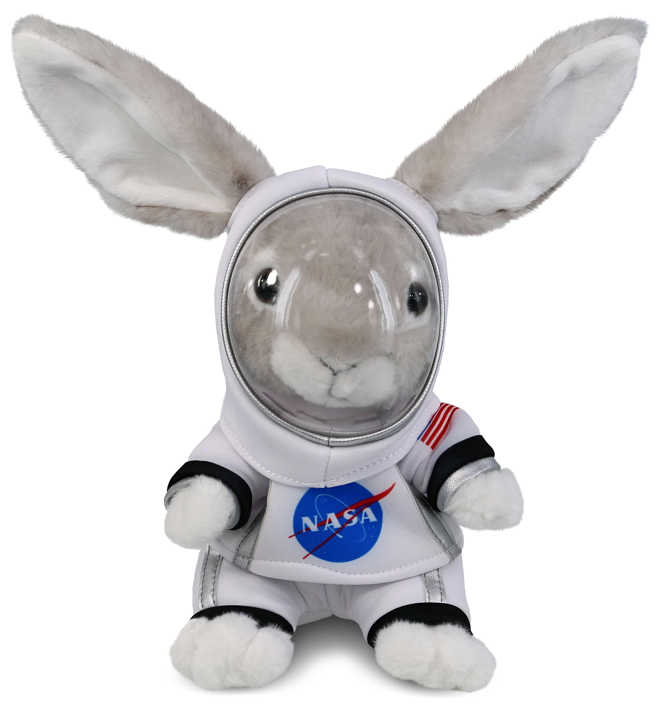 DolliBu Sitting Gray Rabbit Astronaut Plush Toy - Super Soft Farm Life ...