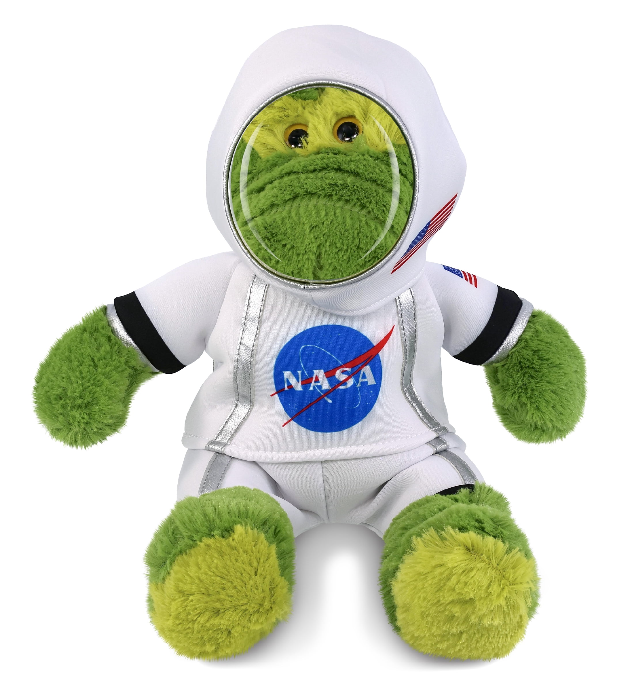 DolliBu Sitting Green Alligator Astronaut Plush Toy - Super Soft Wild ...