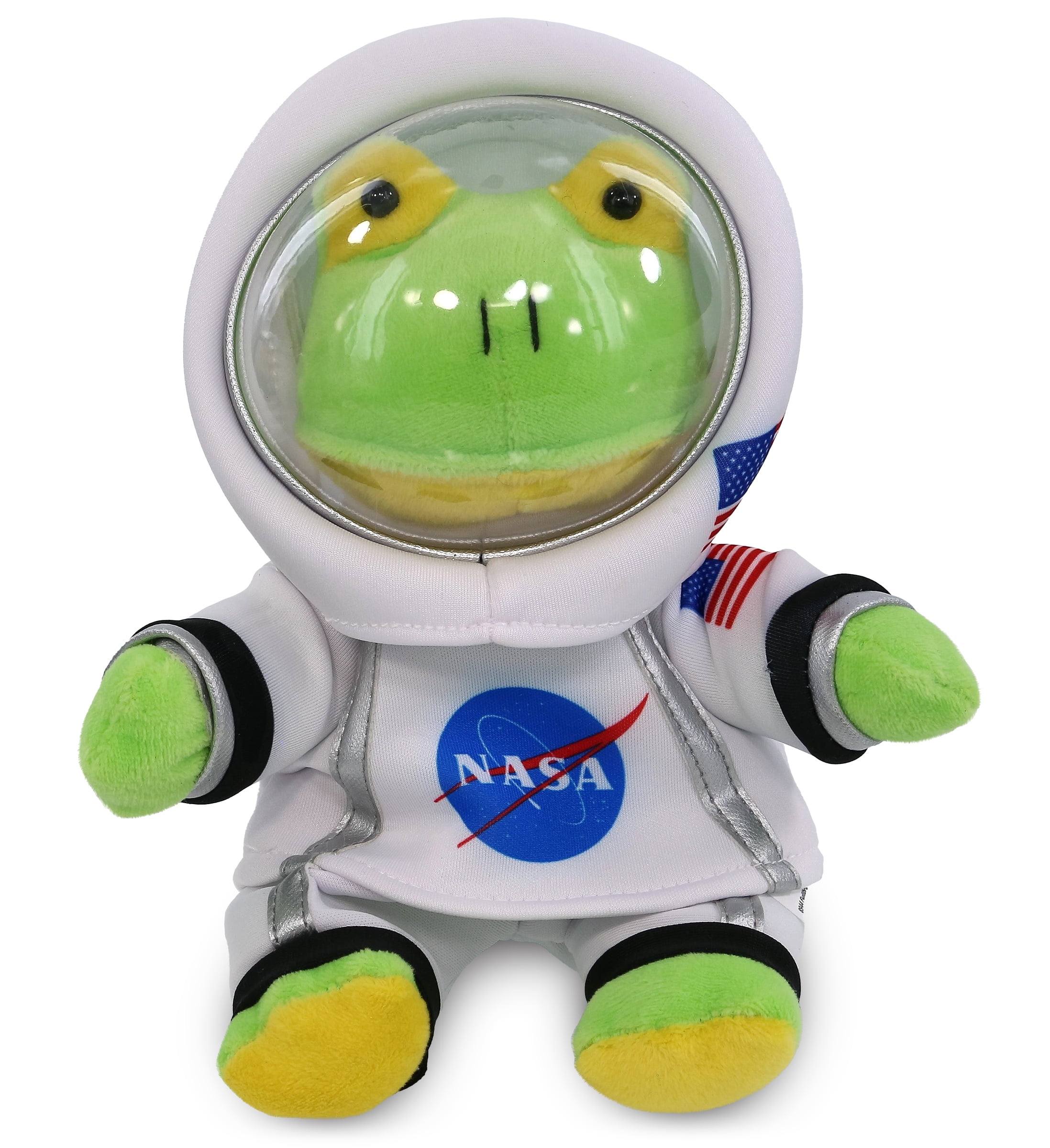 DolliBu Sitting Green Frog Astronaut Plush Toy - Super Soft Farm Life ...