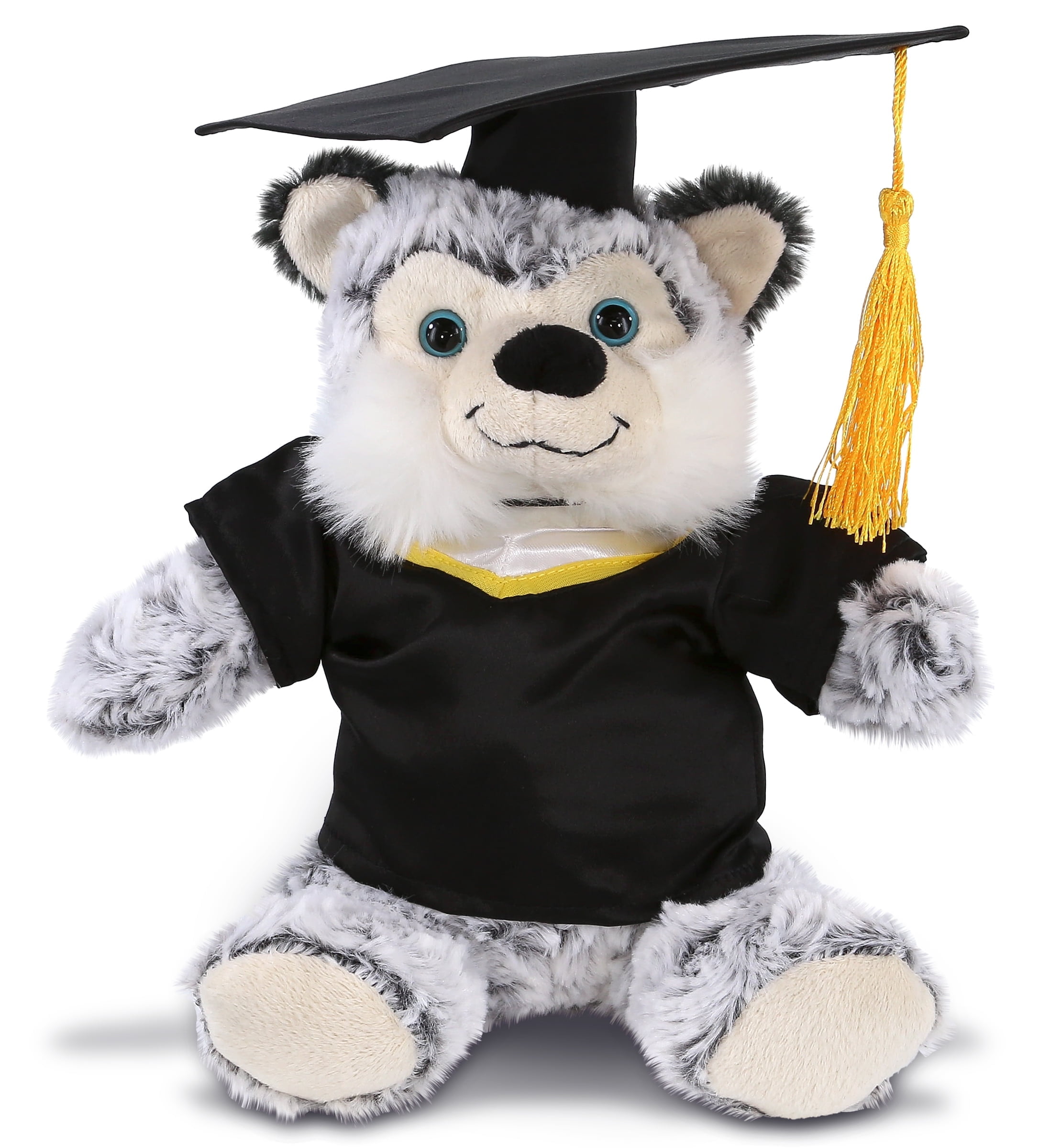 DolliBu Sitting Husky Graduation Plush Toy - Super Soft Graduation ...