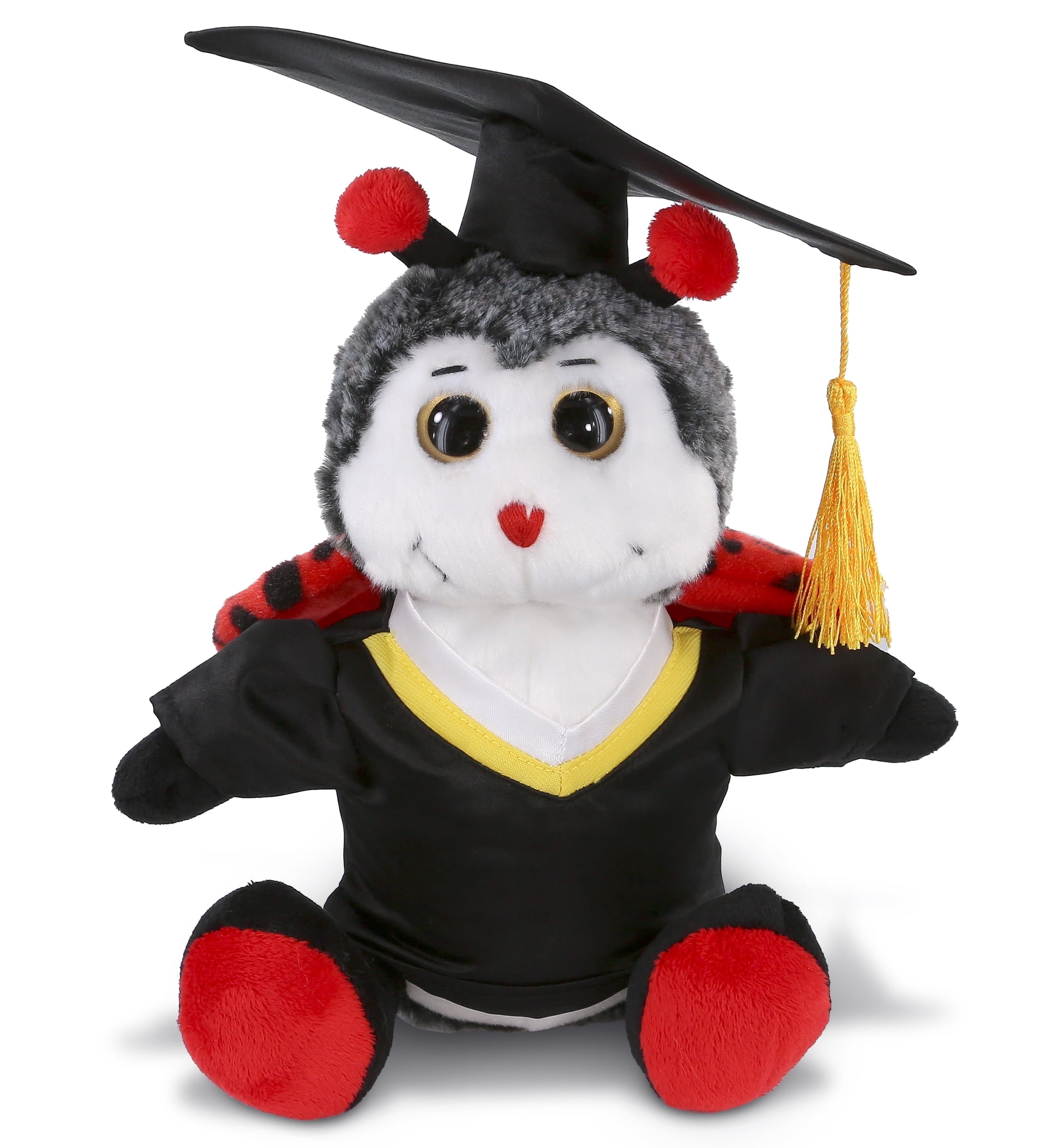 DolliBu Sitting Ladybug Graduation Plush Toy - Super Soft Graduation ...
