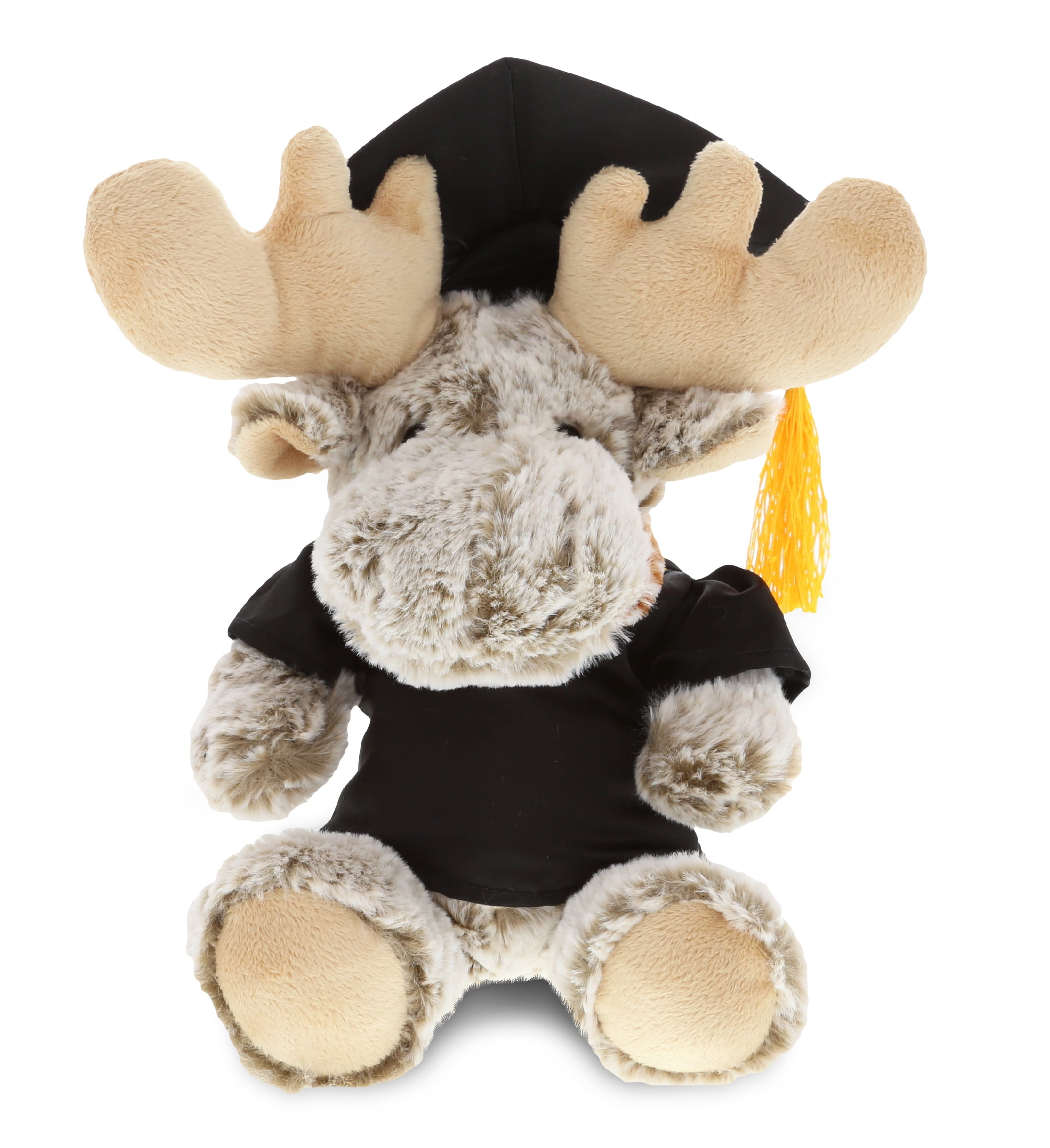 DolliBu Sitting Moose Graduation Plush Toy - Soft Graduation Stuffed ...