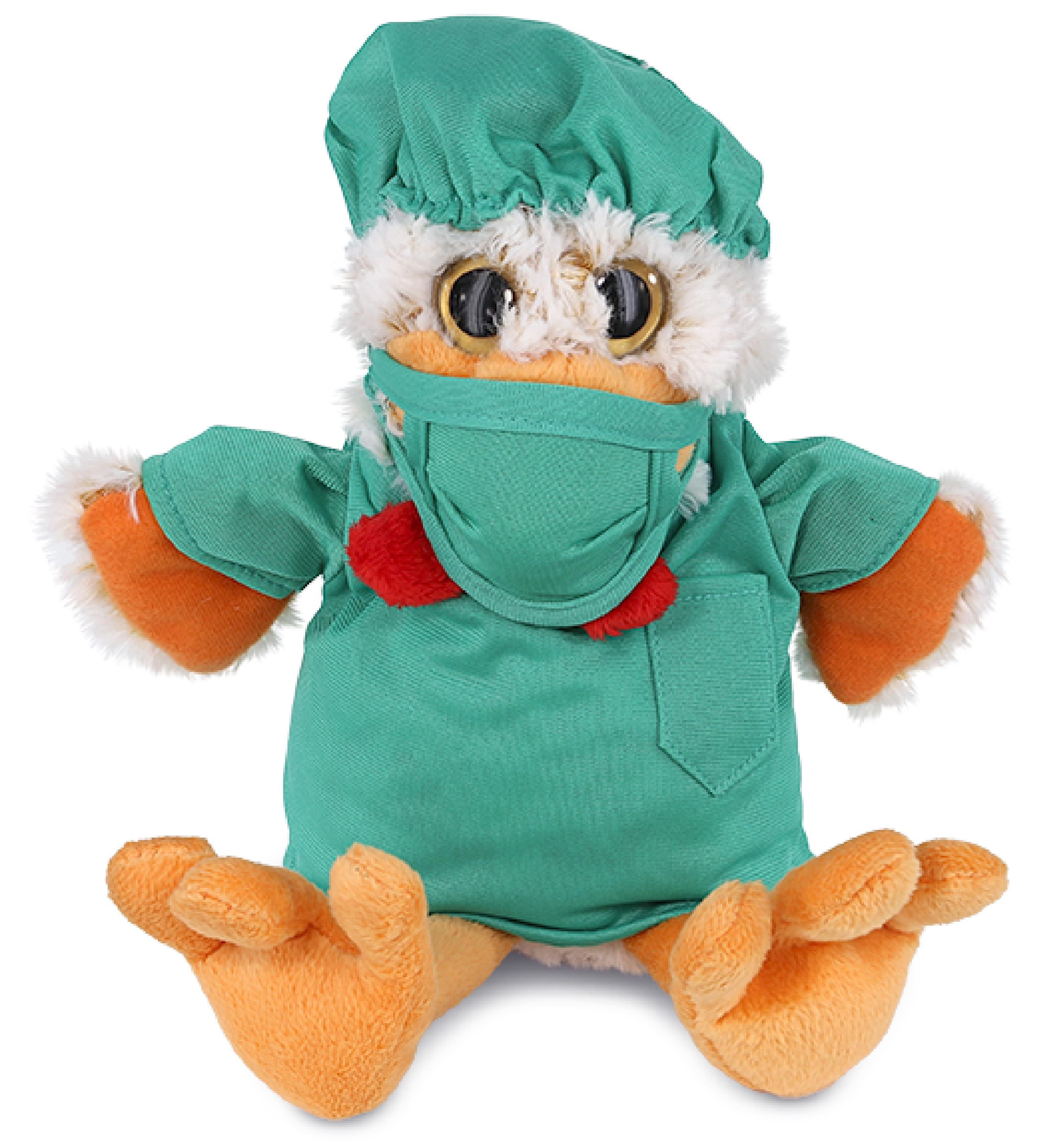 DolliBu Sitting Rooster Doctor Plush Toy - Super Soft Rooster Doctor ...