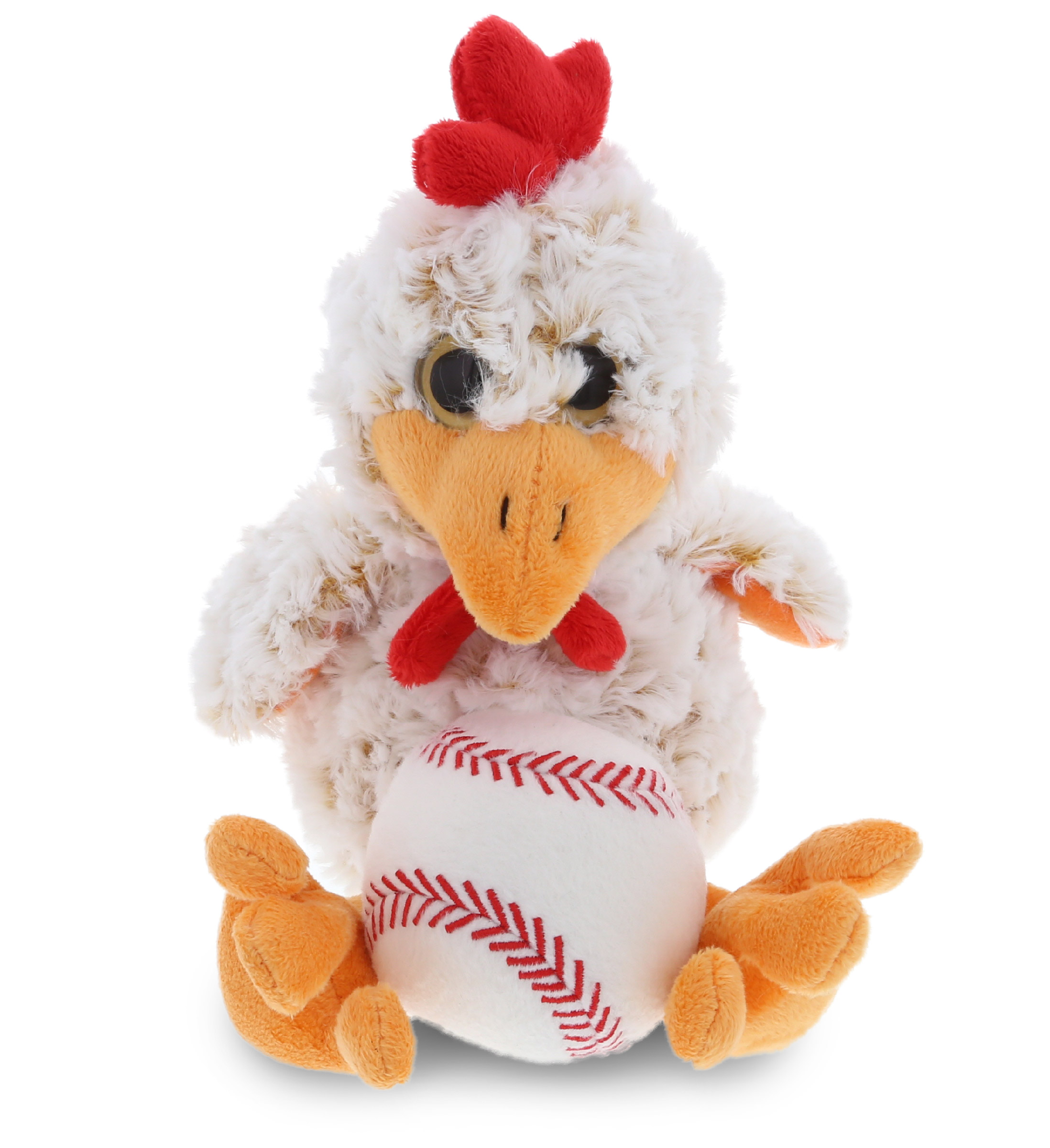 DolliBu Sitting Rooster Stuffed Animal with Baseball Plush - Soft ...