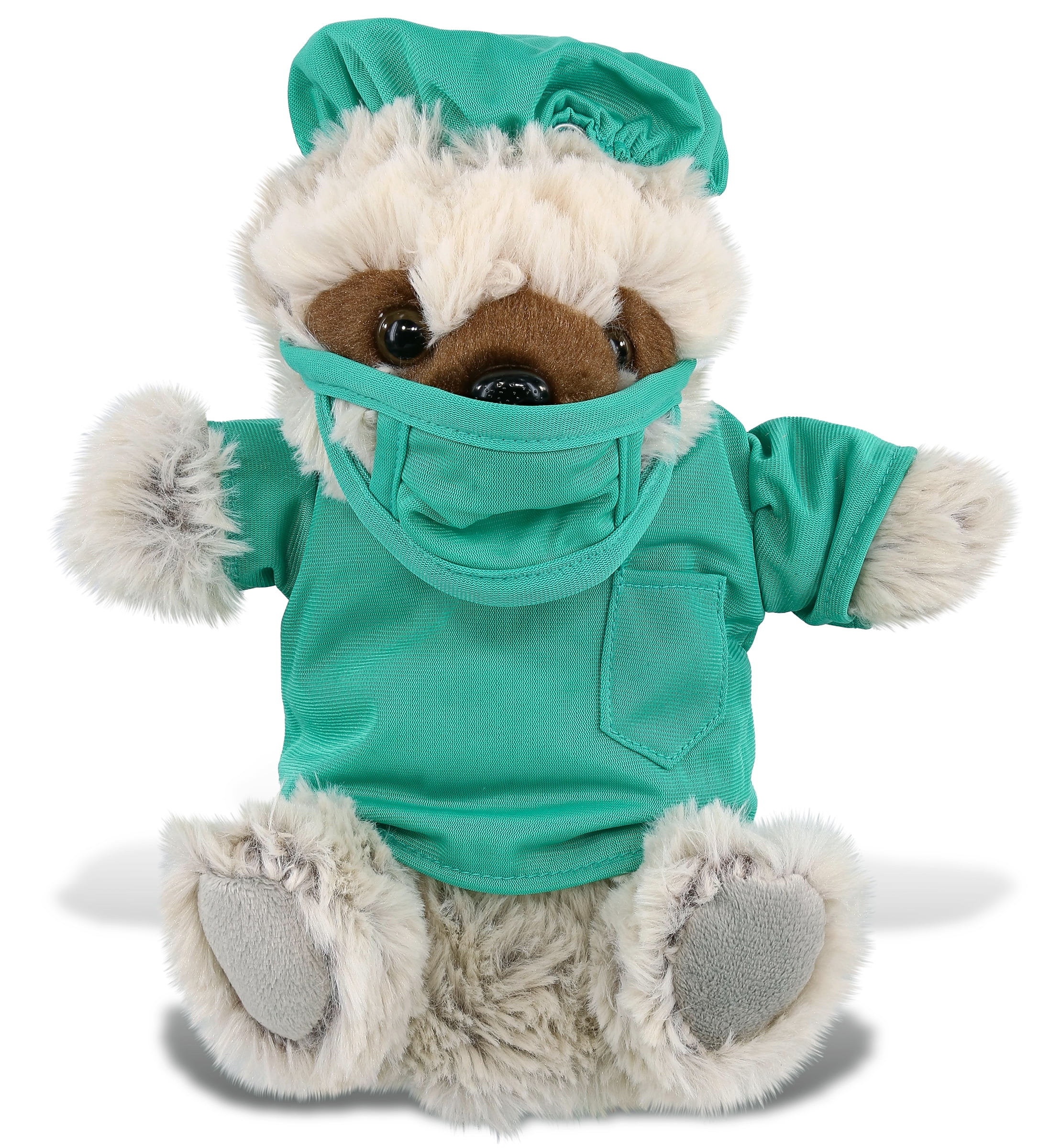 DolliBu Sloth Hand Puppet Doctor Plush Toy - Super Soft Sloth Doctor ...