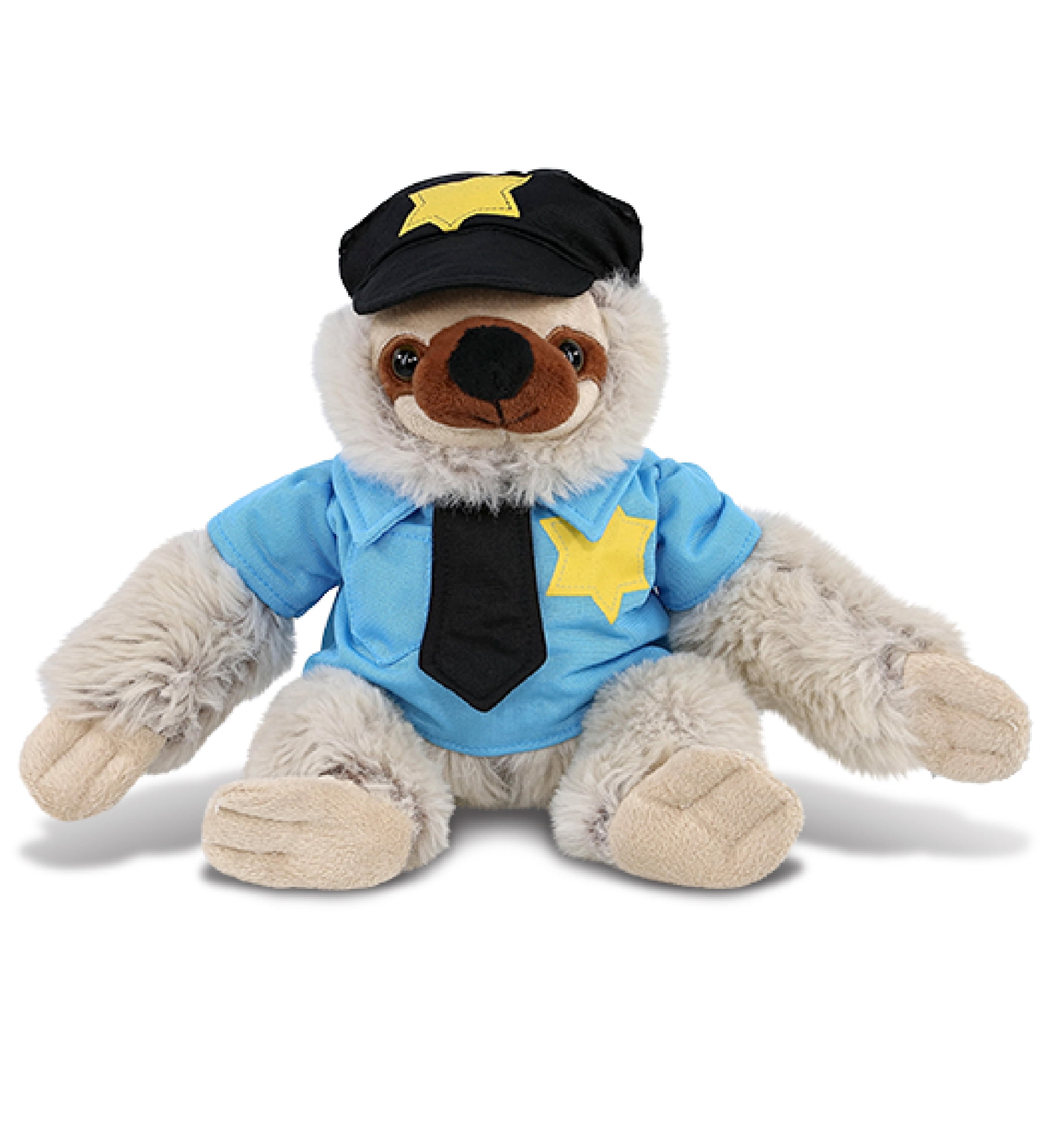 DolliBu Sloth Police Officer Super Soft Plush Toy - Soft Sloth Cop ...