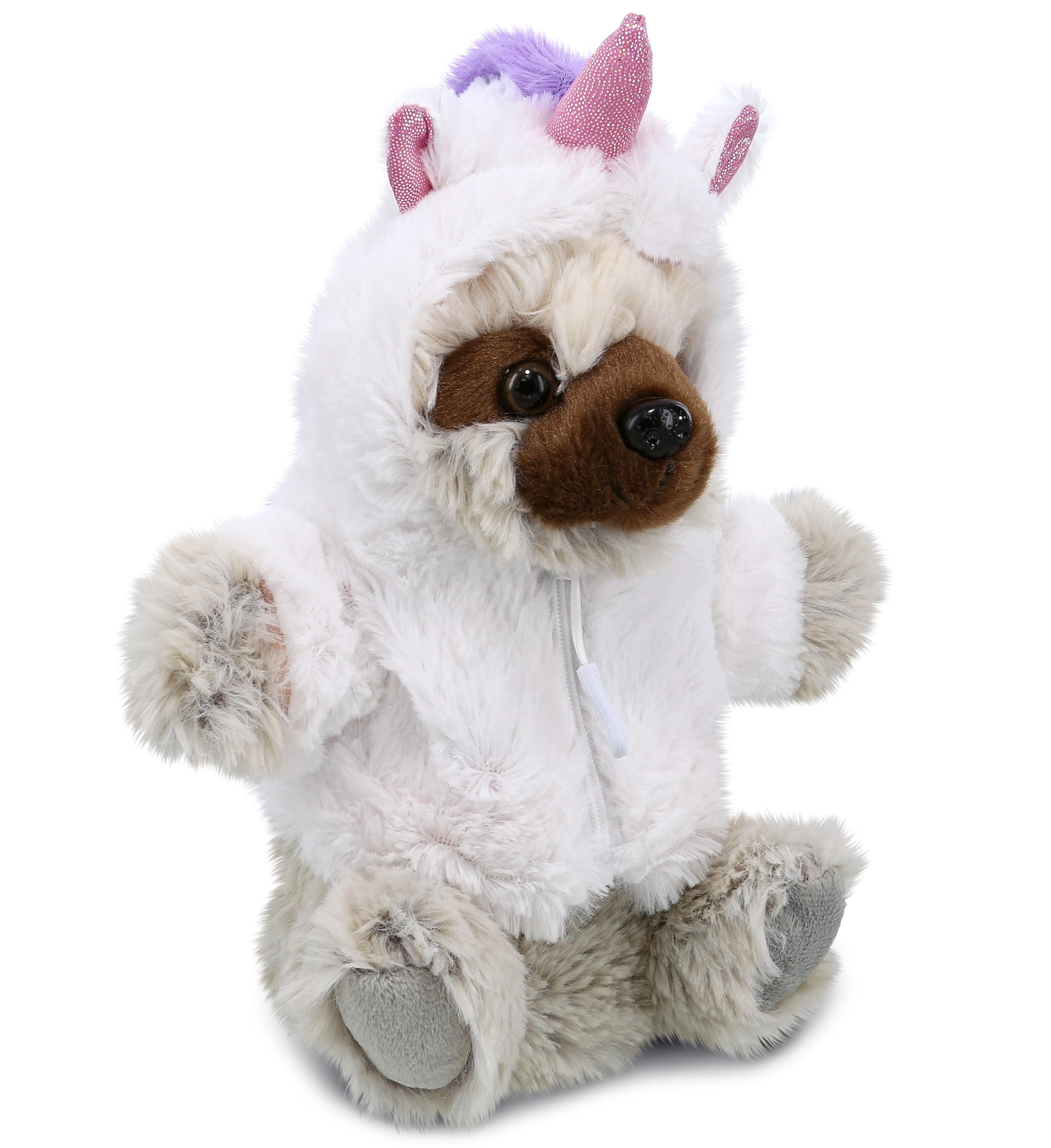 DolliBu Sloth Unicorn Plush Stuffed Animal Hand Puppet Toy - Super Soft ...