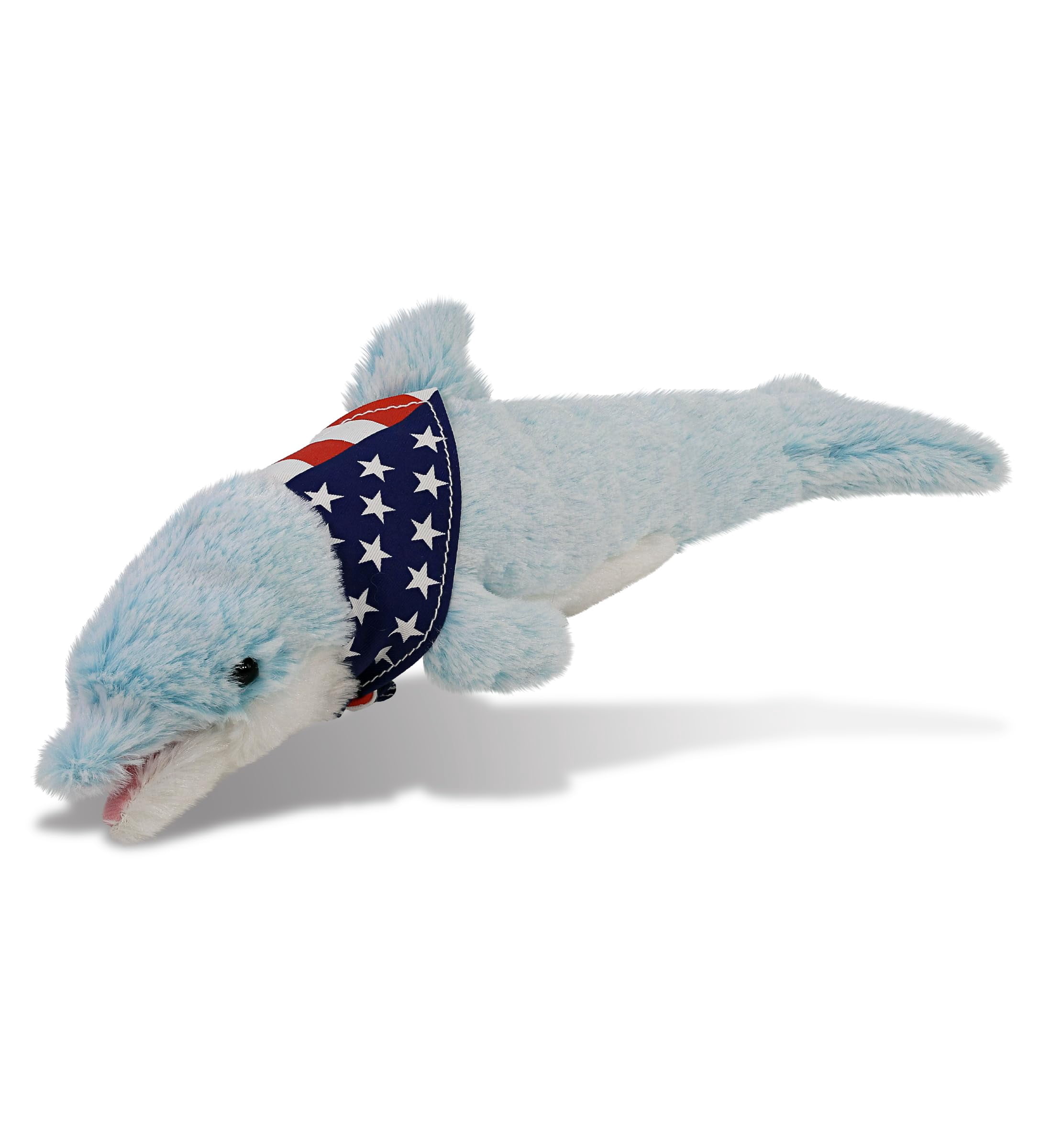 DolliBu Small Dolphin Plush with USA Flag Bandana - Super Soft United ...