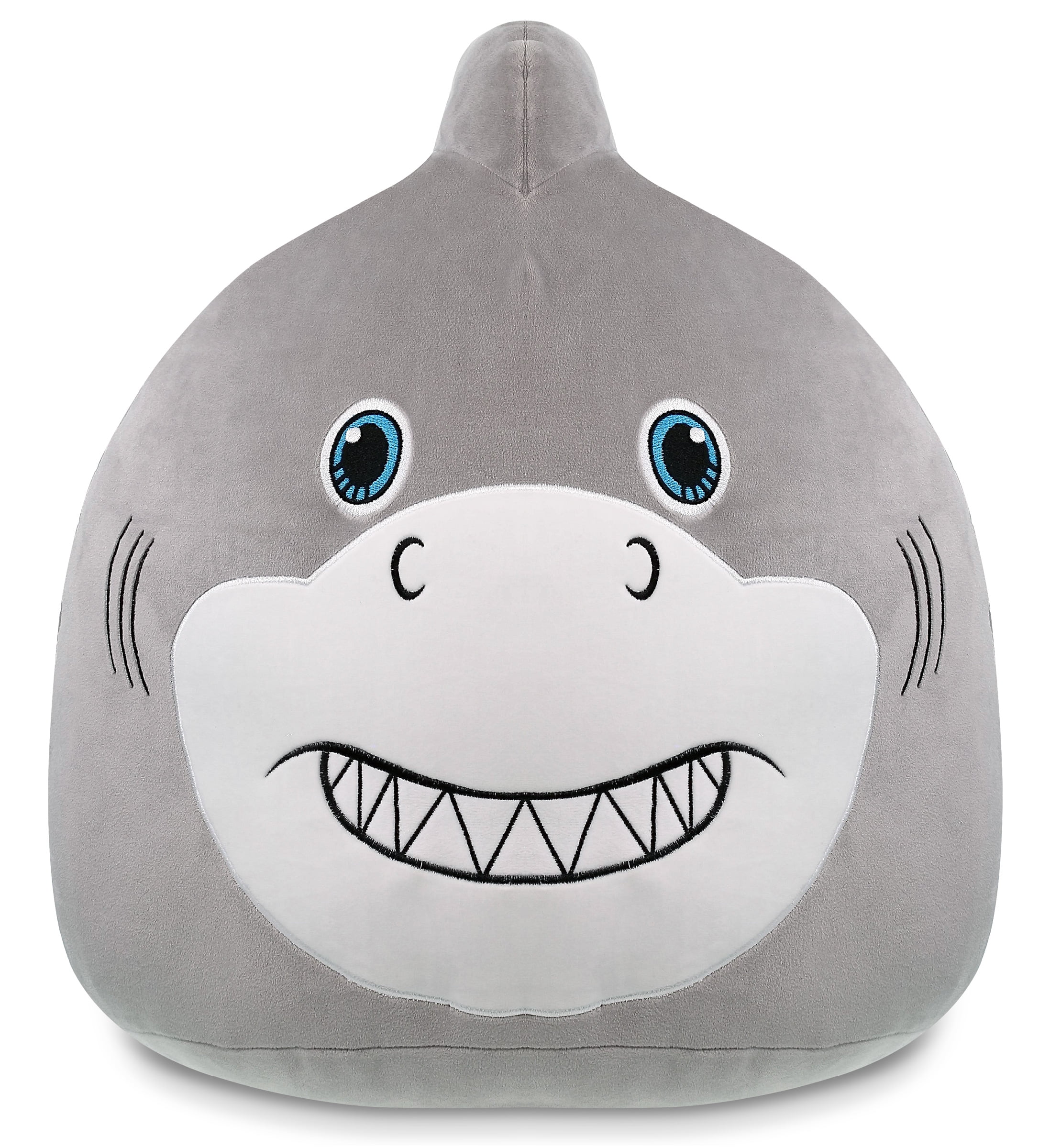 DolliBu Snug Mooshies Shark Stuffed Animal Plush Toy - Large Cuddly ...