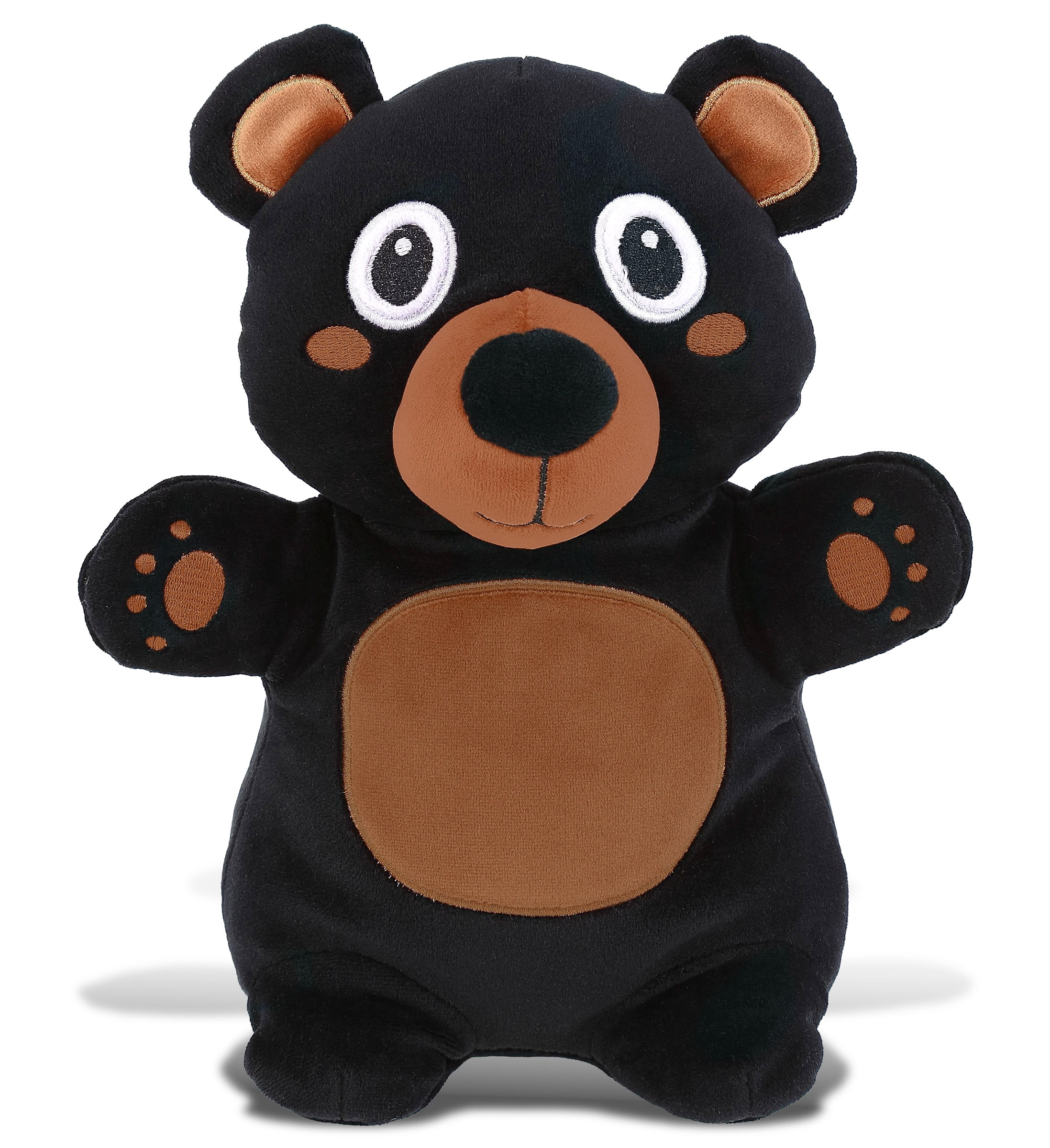 DolliBu Snug-Mooshies Standing Black Bear Stuffed Animal Plush Toy ...
