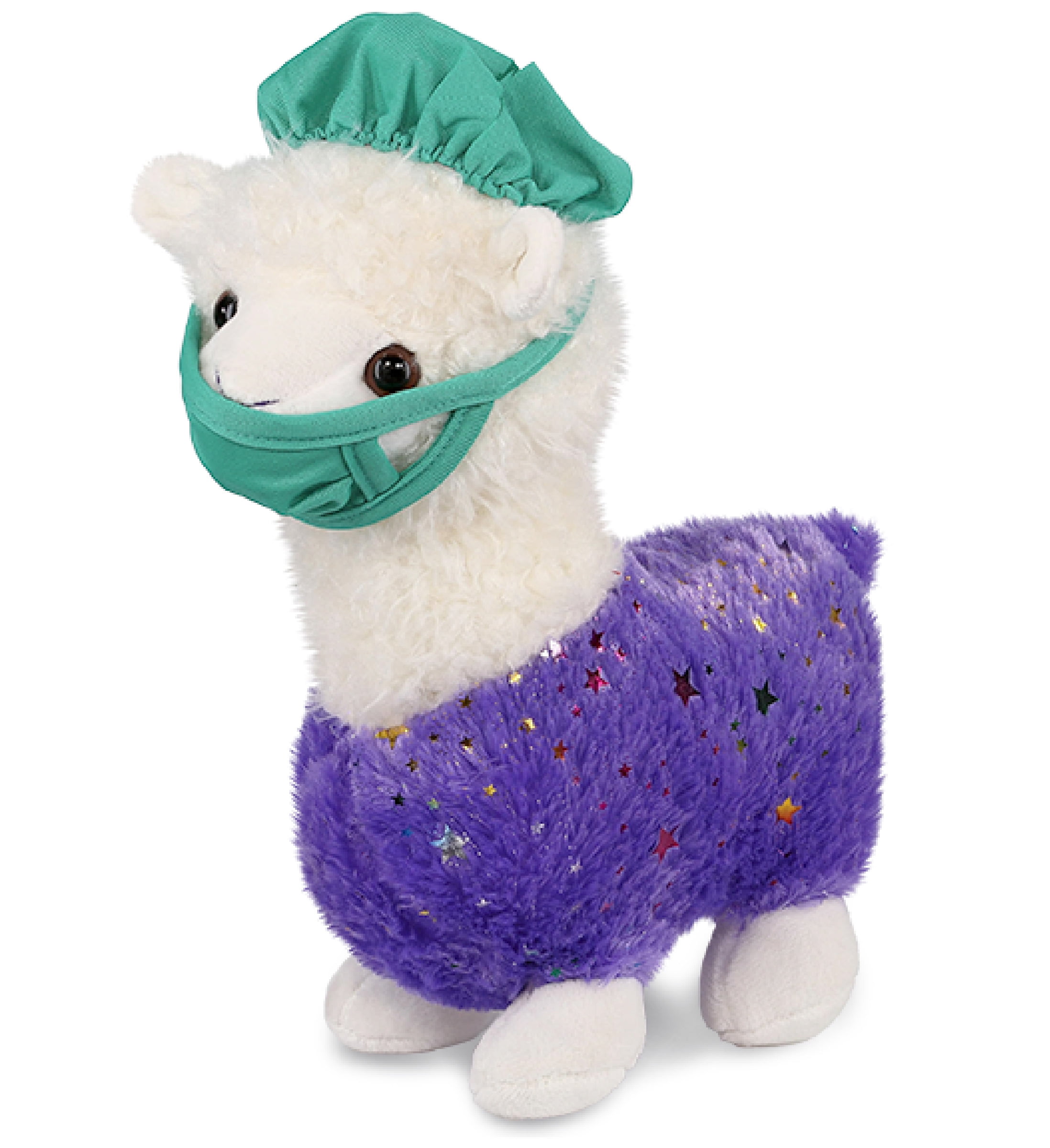 DolliBu Sparkle Purple Llama Doctor Plush Toy - Super Soft Llama Doctor ...