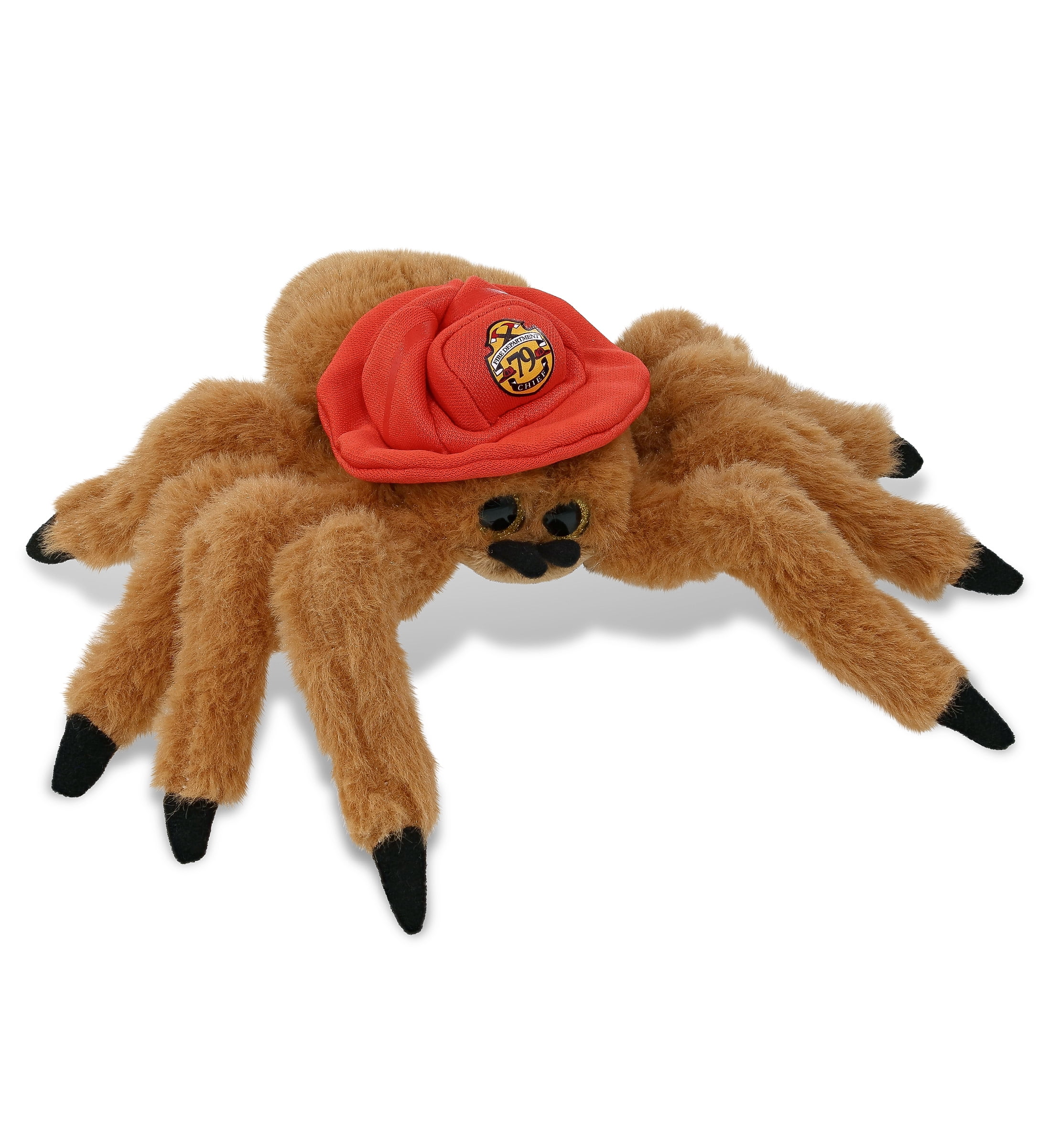 DolliBu Spider Firefighter Stuffed Animal - Super Soft Black Spider ...